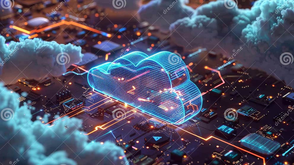A Resilient Cloud Computing Architecture with Auto-scaling Stock Illustration - Illustration of ...