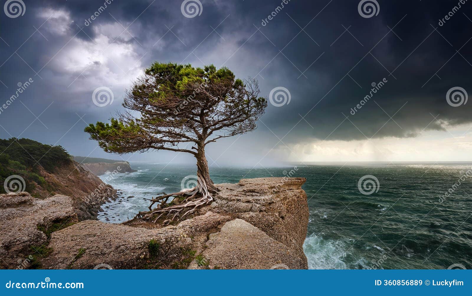 Endurance Resilient Tree Royalty-Free Illustration | CartoonDealer.com ...