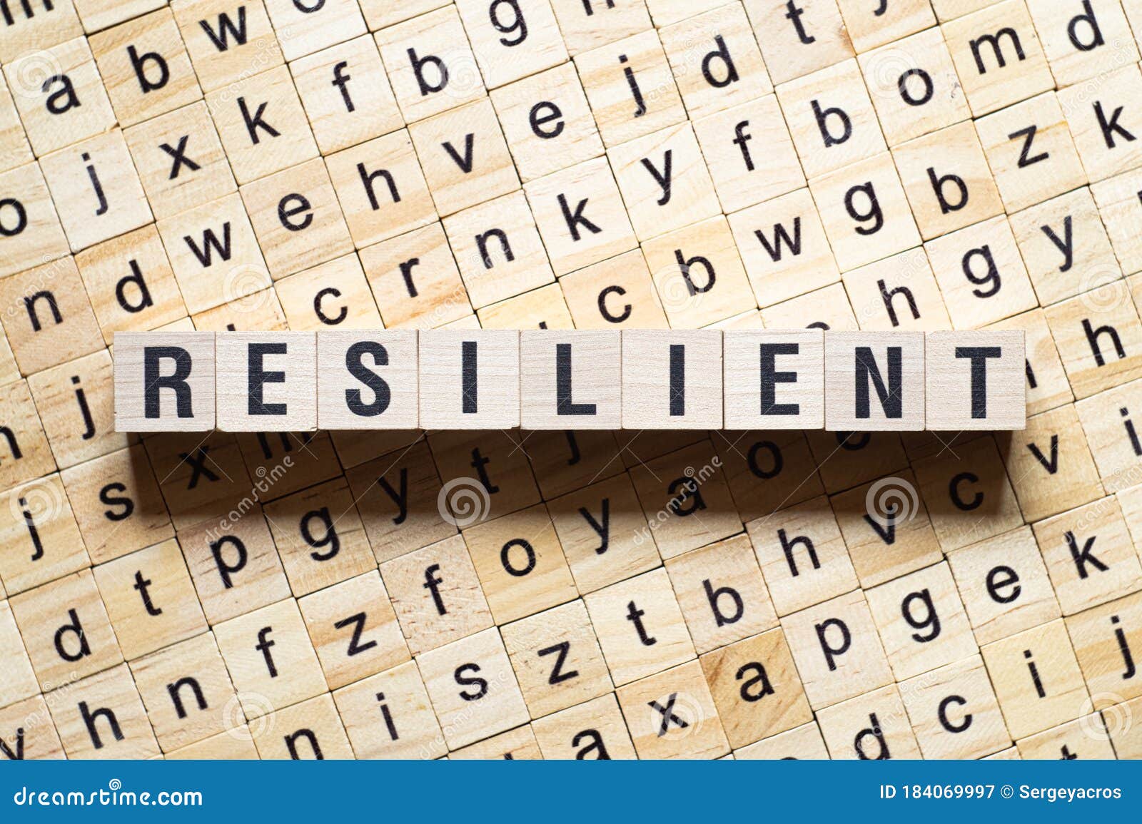 Resilient Word Concept on Cubes Stock Image - Image of background ...