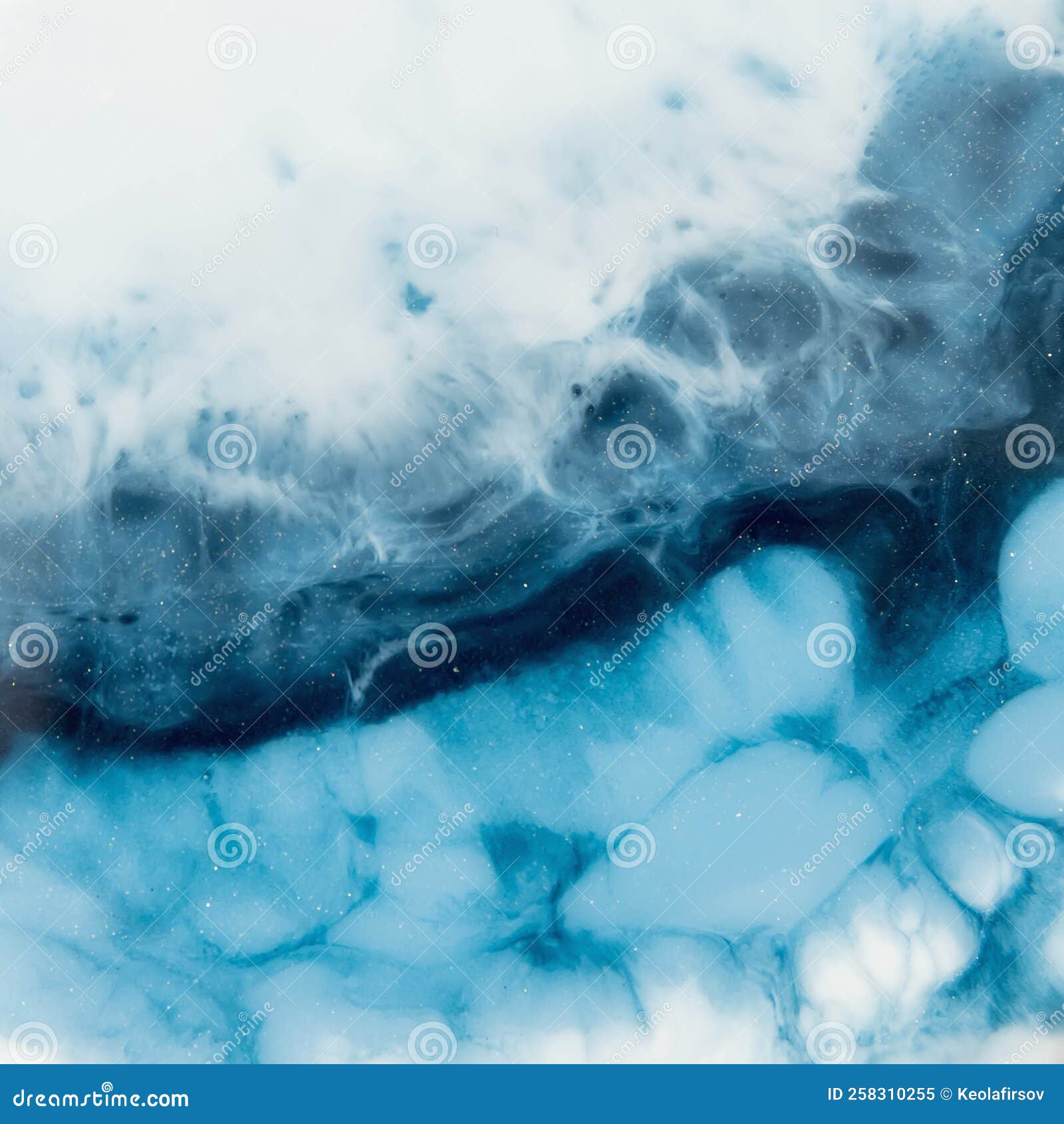 Resin Art with Blue Color. Epoxy Effect Background Stock Image - Image ...