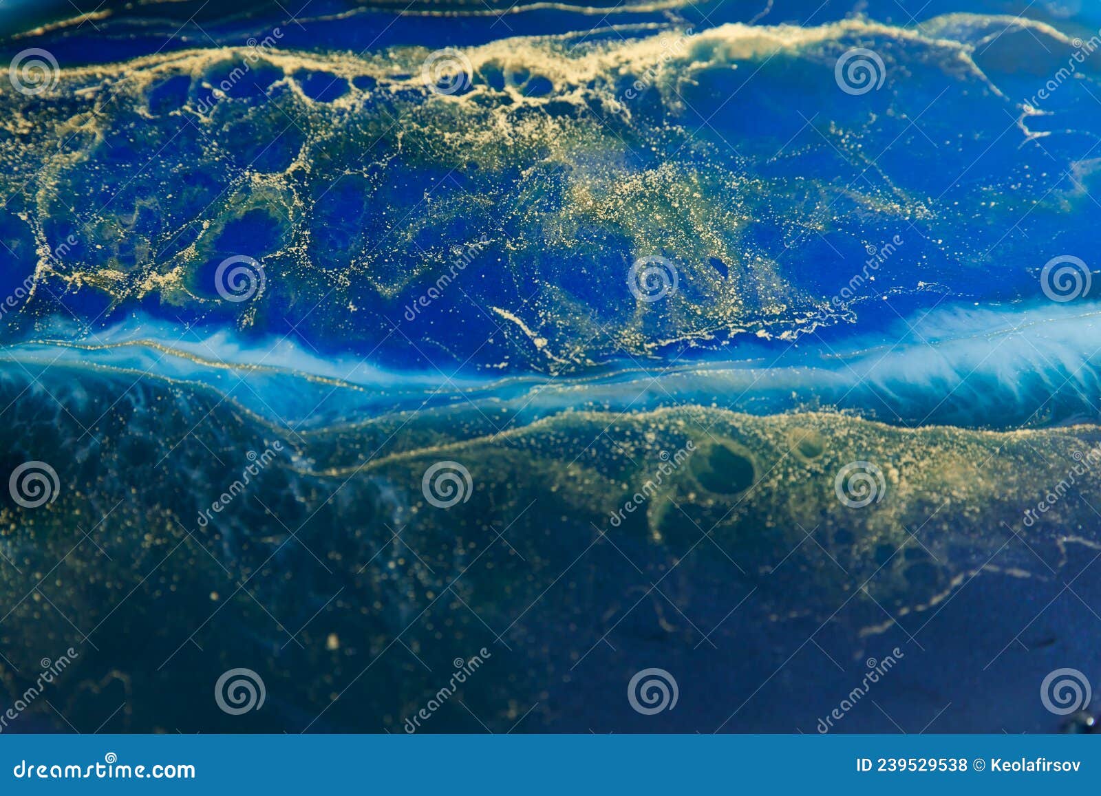 Resin Art with Dark Blue Colors. Epoxy Background Stock Photo - Image ...