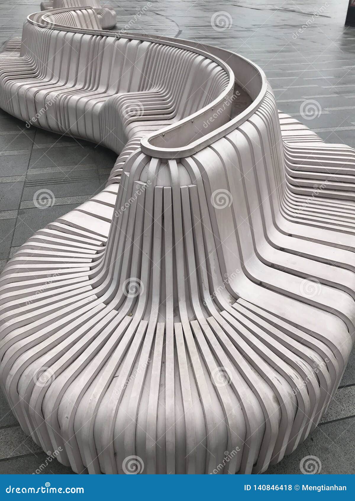 Resin Benches on the Square Stock Photo - Image of resin, geometric ...
