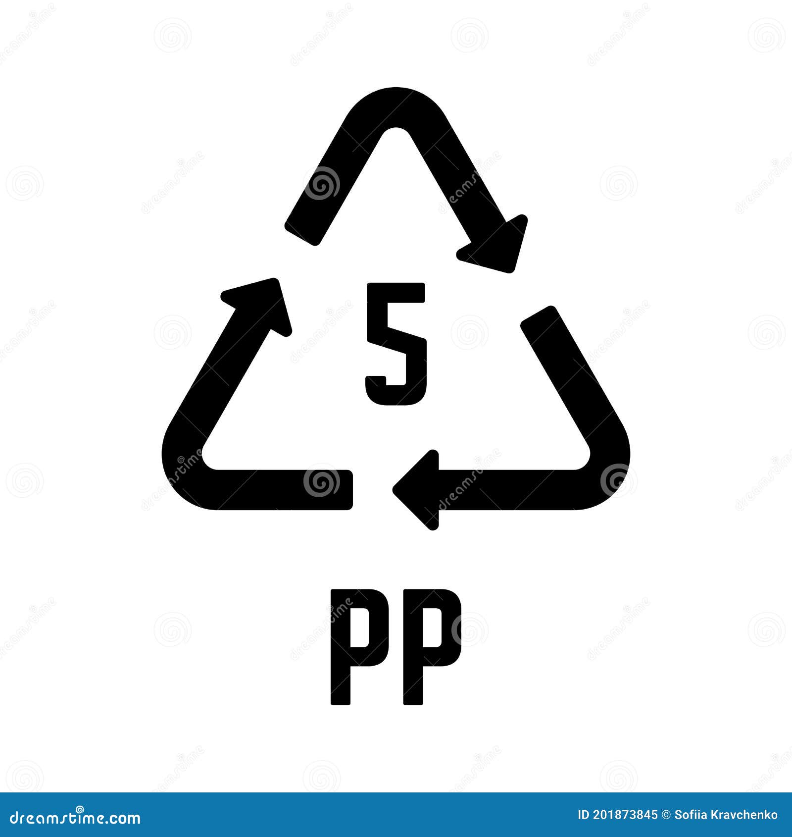 Resin Identification Code. Food Grade Plastic Sign Vector Illustration ...