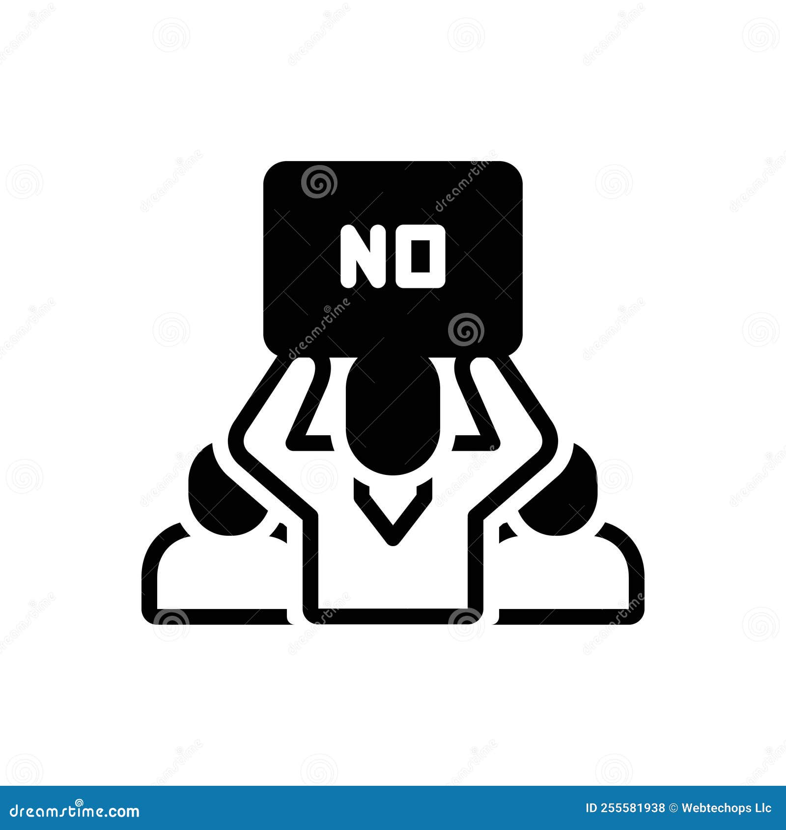 Black Solid Icon for Resist, Protest and Opposition Stock Vector ...