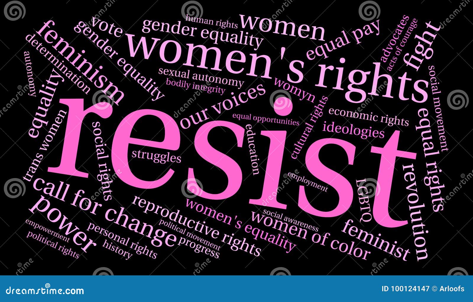 Resist Word Cloud stock vector. Illustration of change - 100124147
