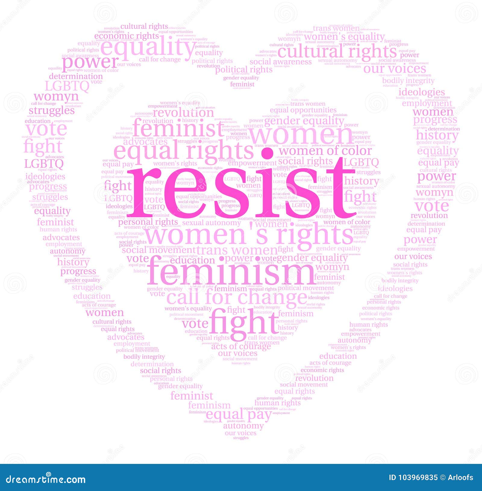 Resist Word Cloud stock illustration. Illustration of awareness - 103969835