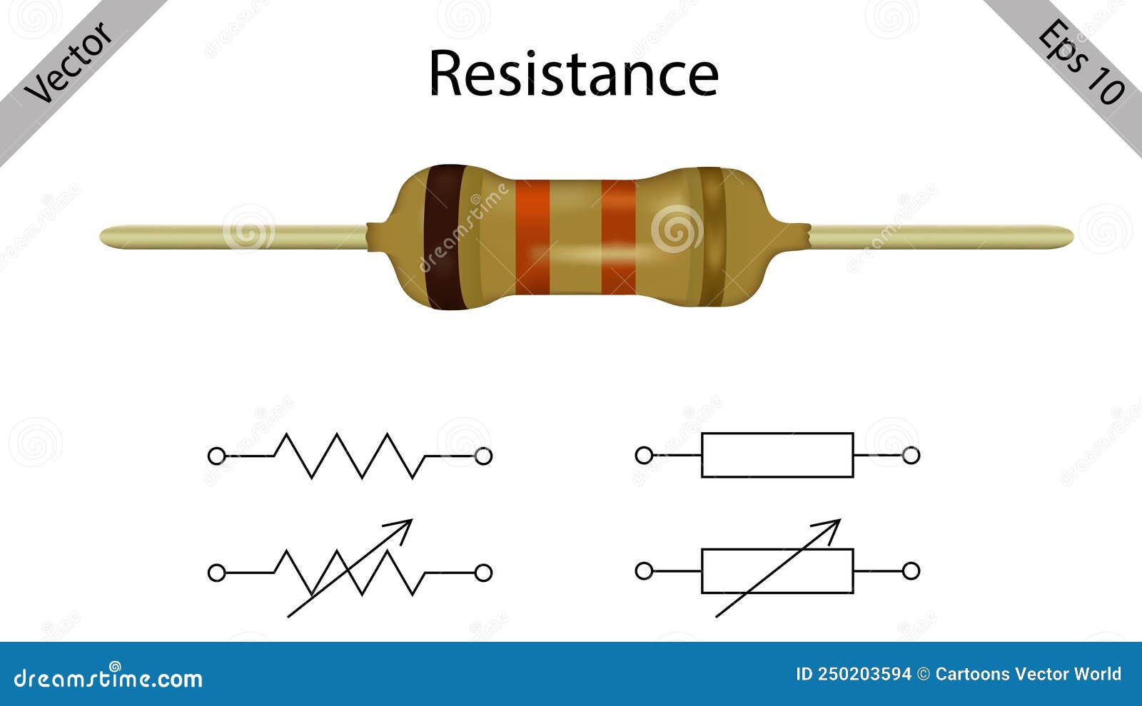Resistor Symbol Seamless Pattern Vector Illustration | CartoonDealer ...