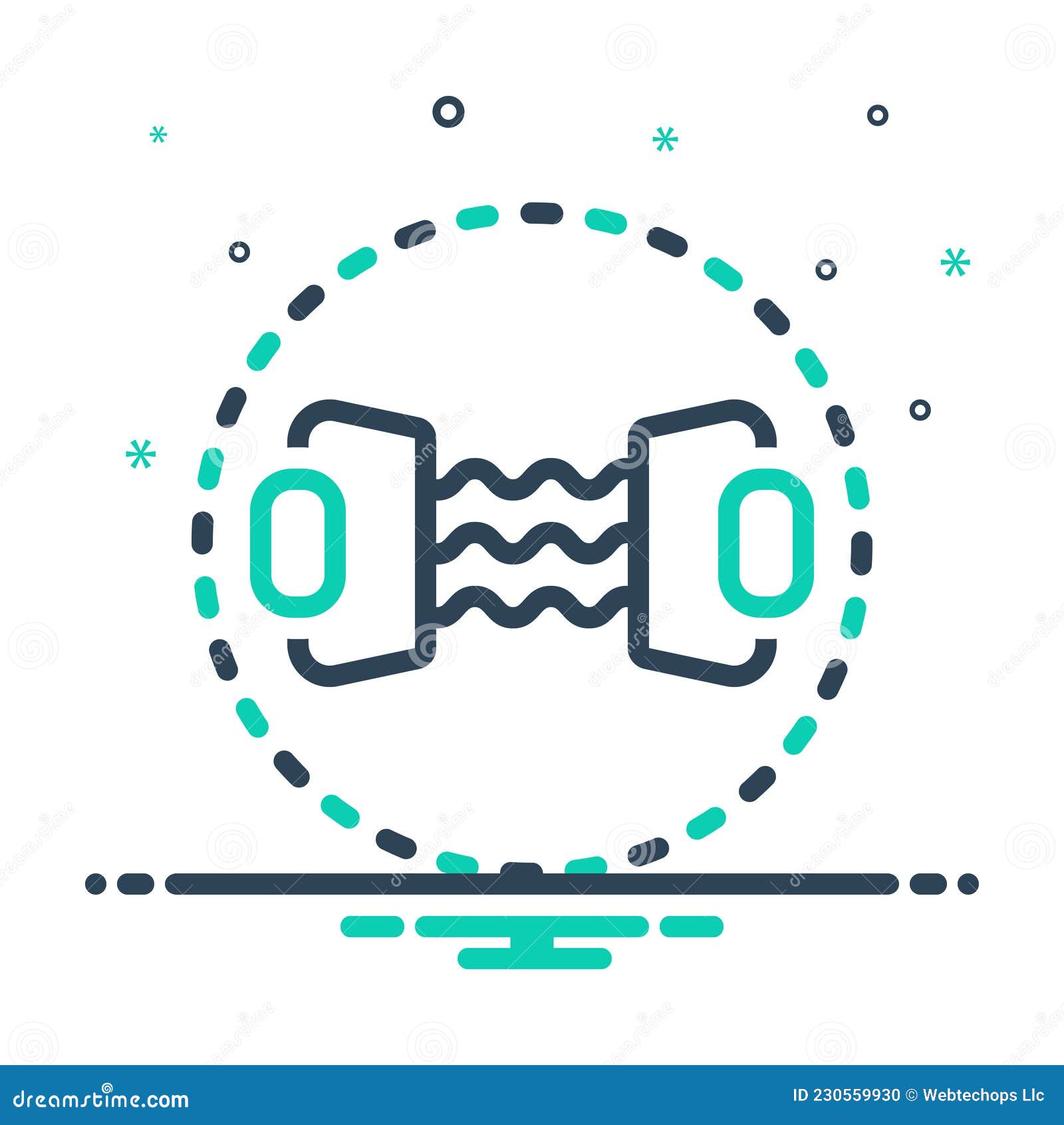 Mix Icon for Resistance, High and Voltage Stock Vector - Illustration ...