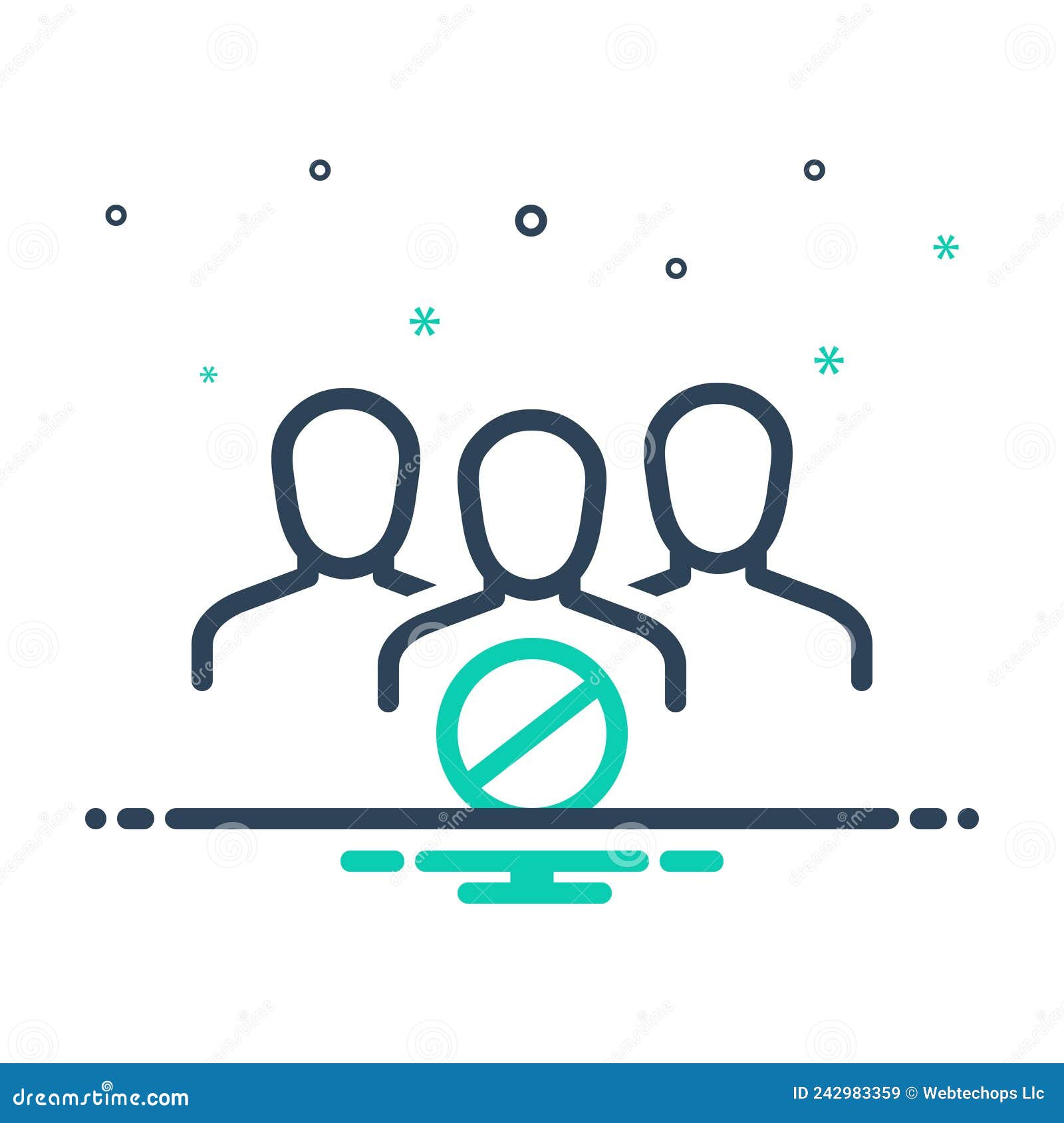 Mix Icon for Resistance, People and Protection Stock Vector ...