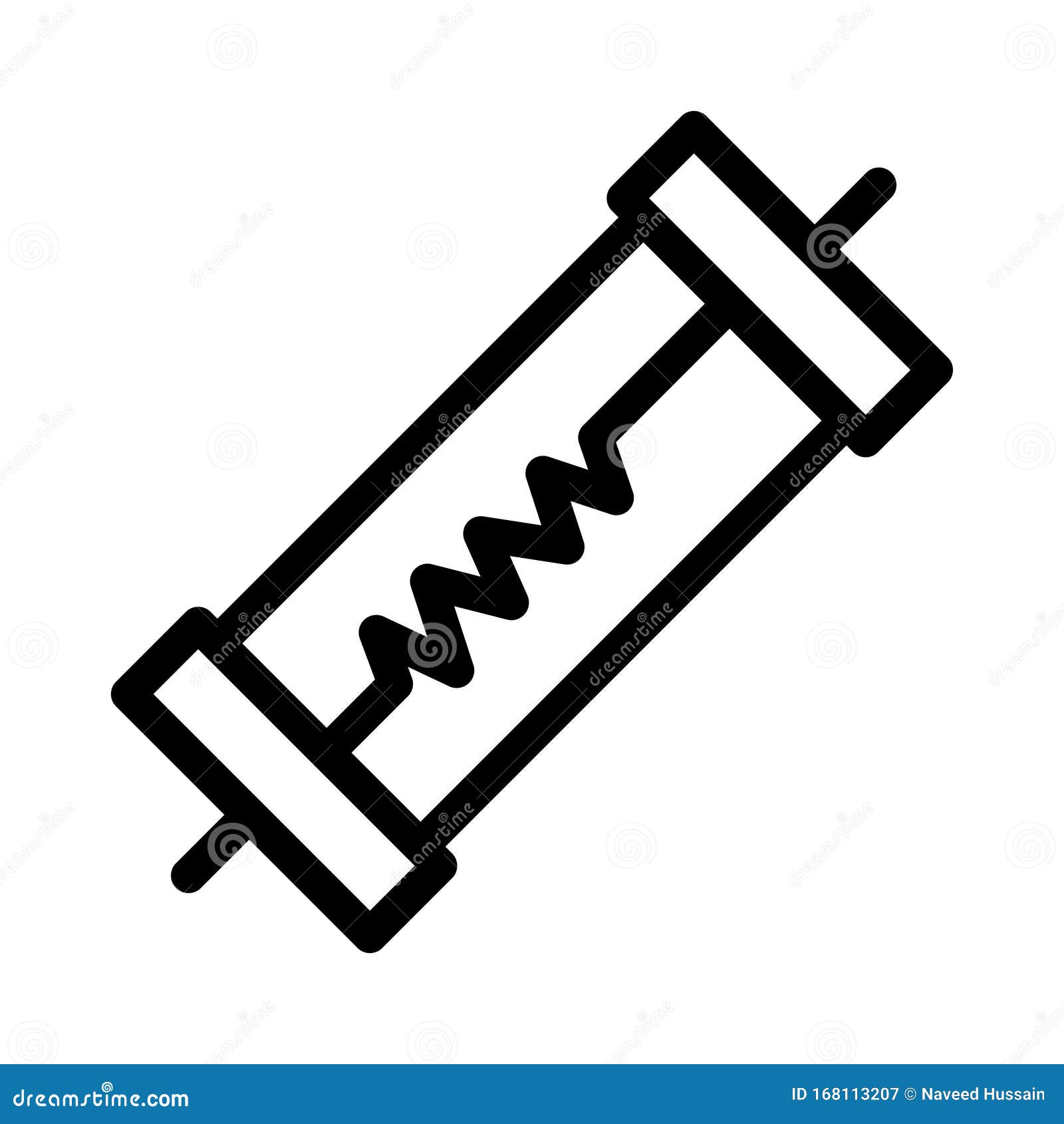 Resistance Vector Thin Line Icon Stock Illustration - Illustration of ...