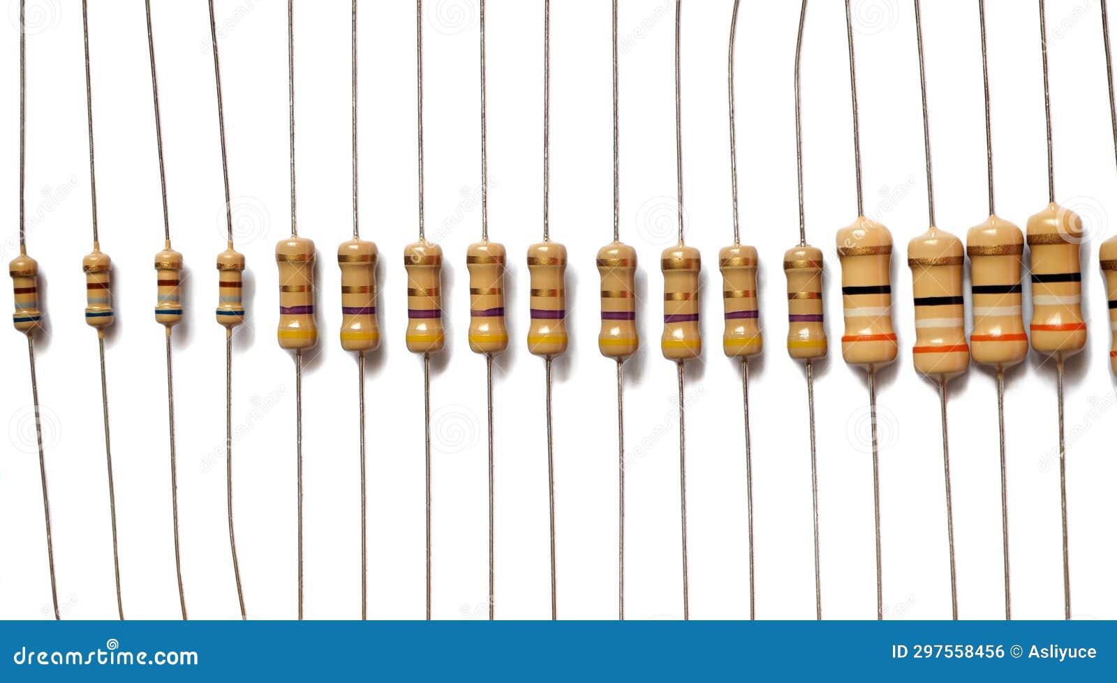 Resistances in Different Sizes Stock Photo - Image of electronics ...