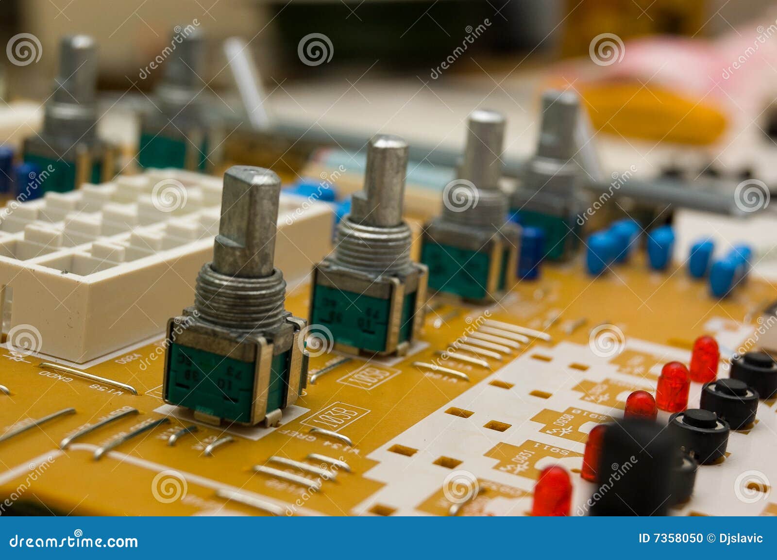 Resistor stock photo. Image of printed, color, light, electric - 7358050