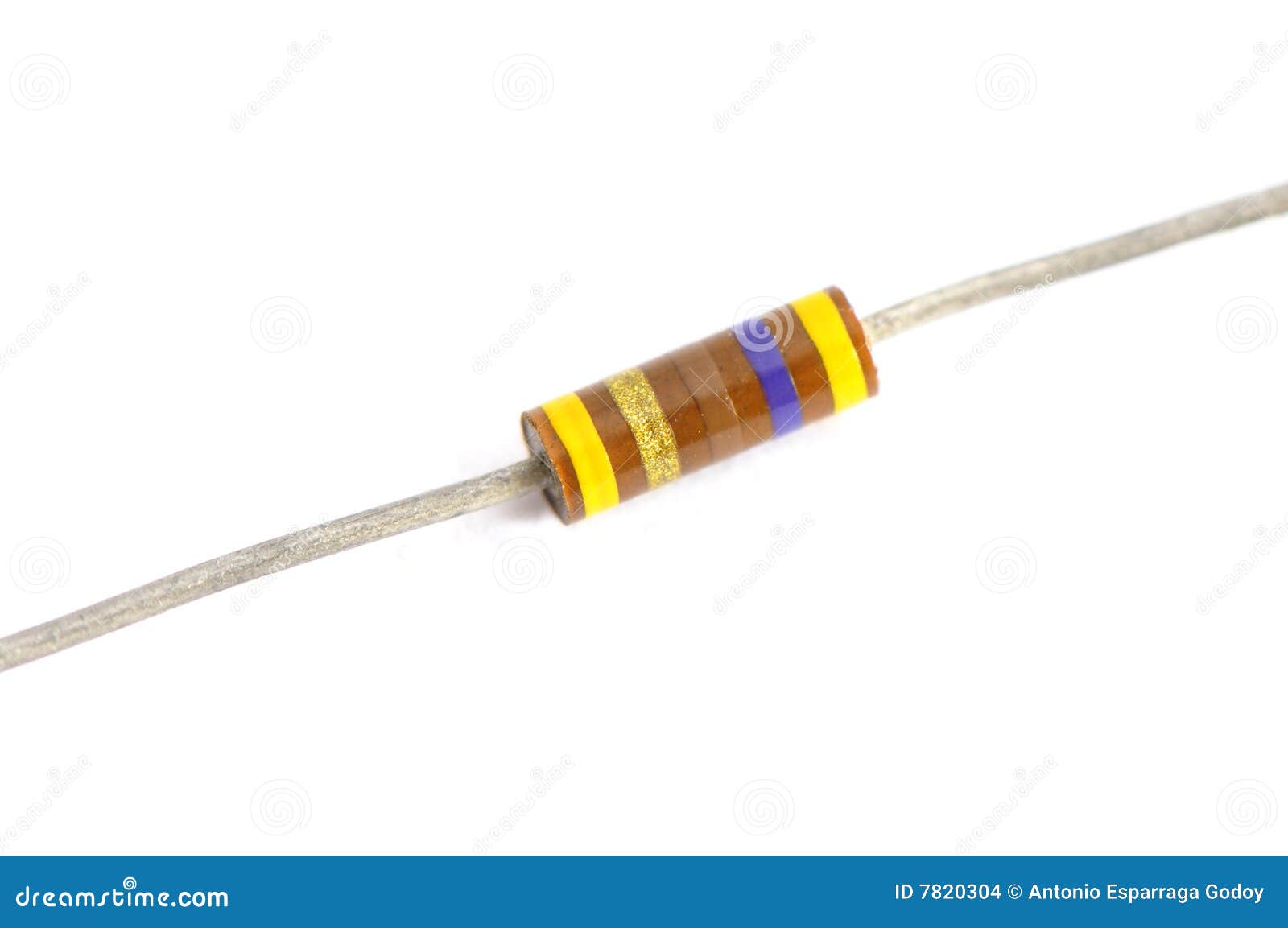 Resistor stock photo. Image of isolated, electricity, electronics - 7820304