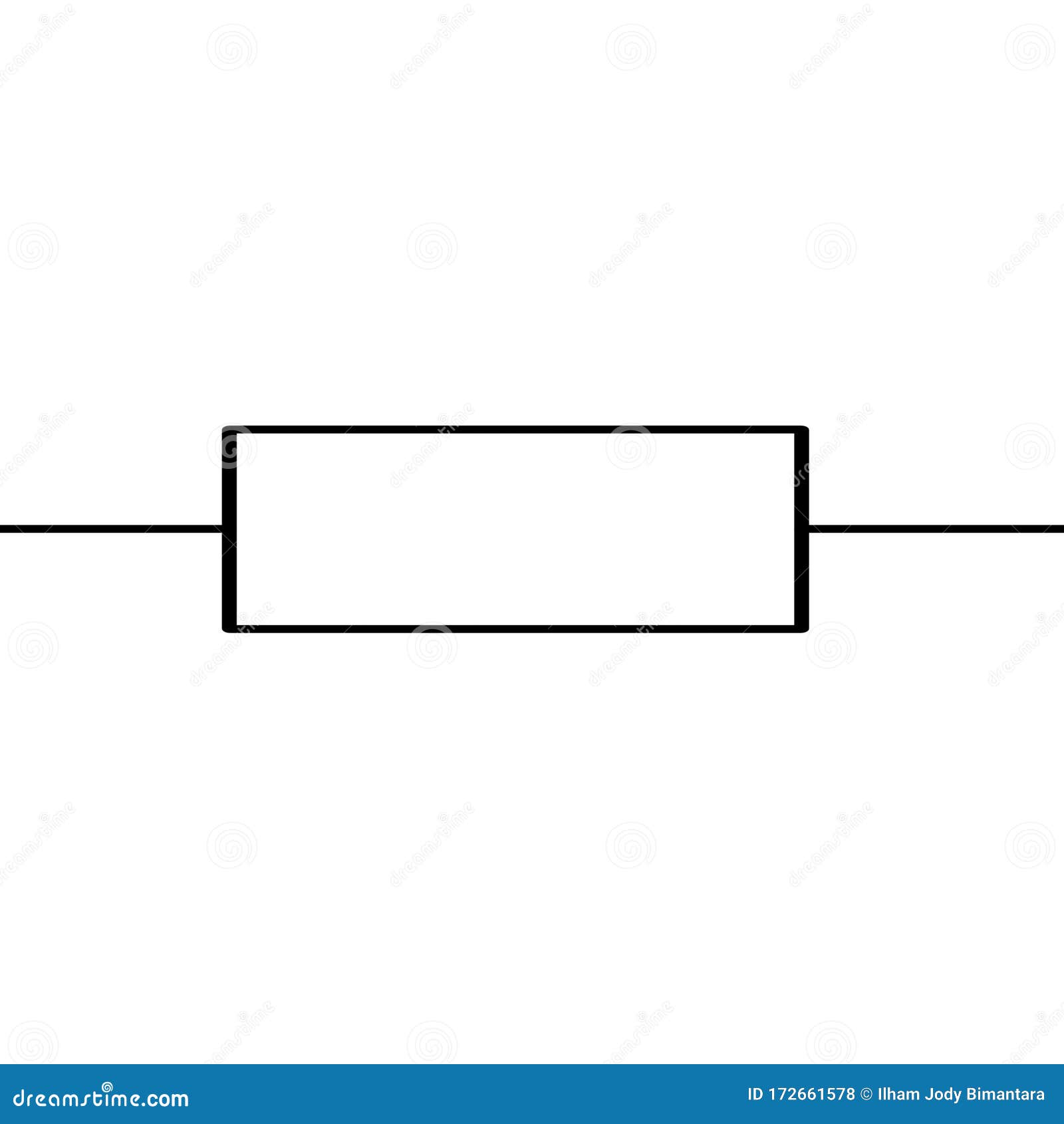Resistor Component Symbol for Circuit Design Stock Illustration ...
