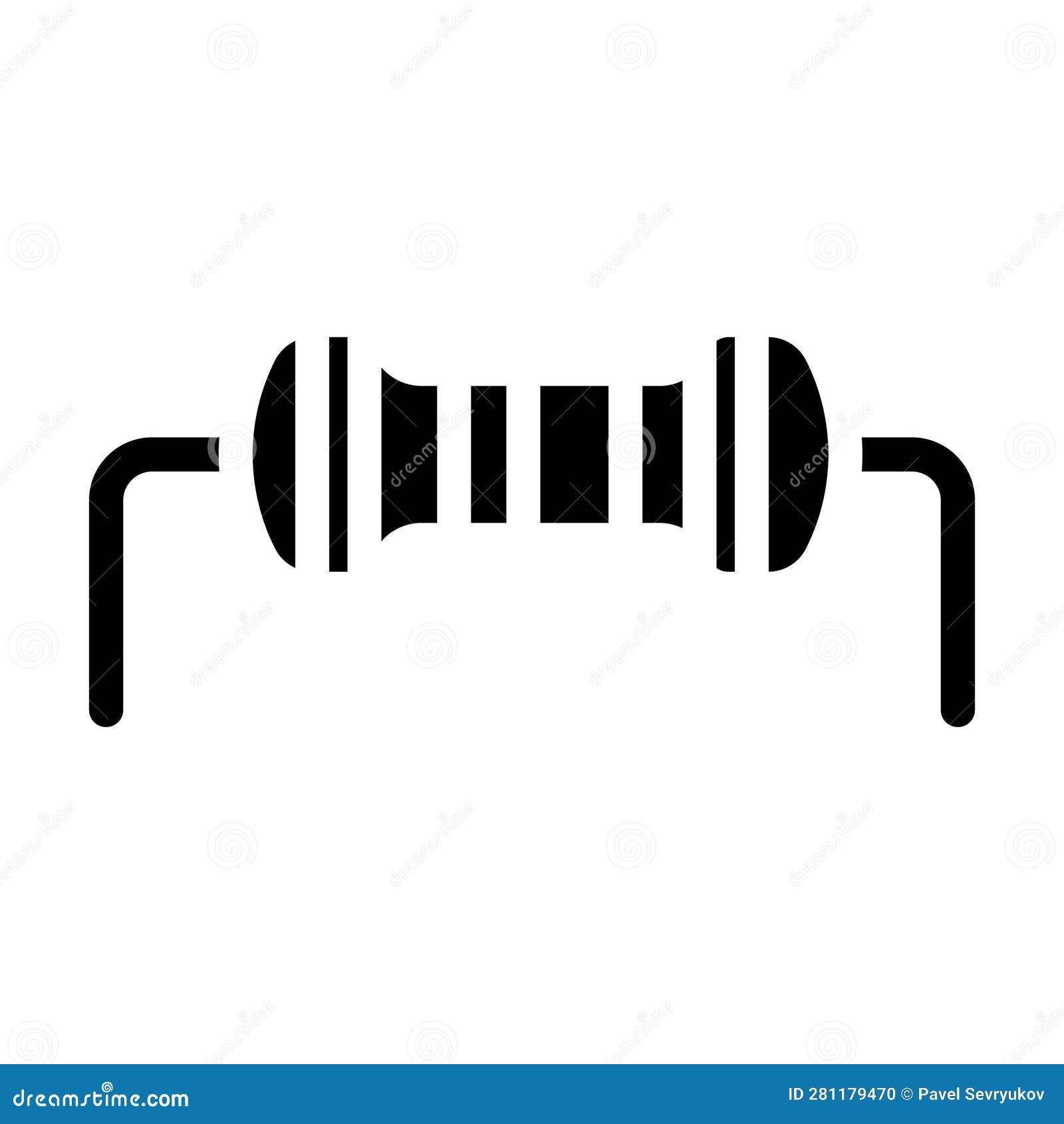 Resistor Electrical Engineer Glyph Icon Vector Illustration Stock ...