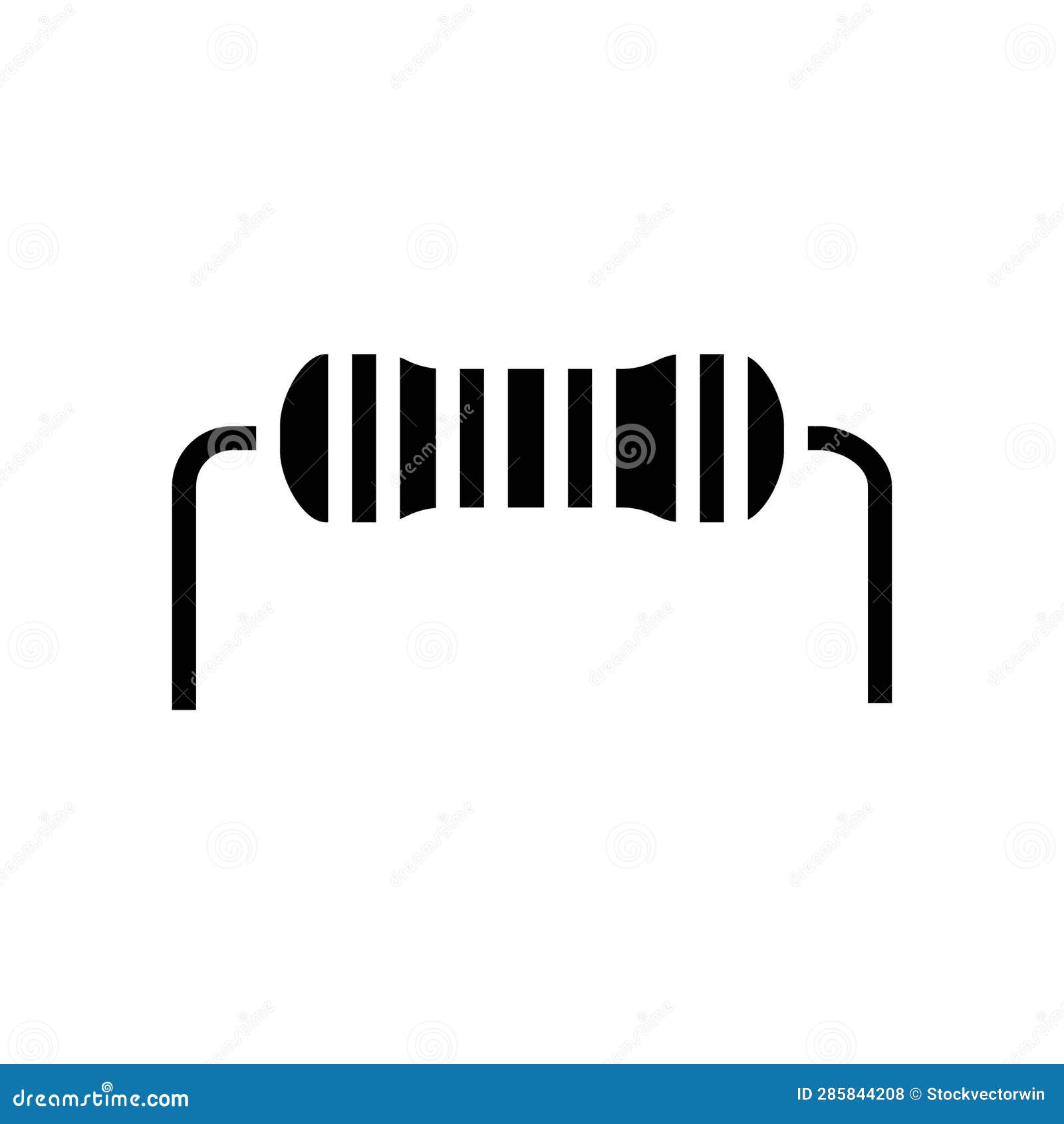 Resistor Electrical Engineer Glyph Icon Vector Illustration Stock ...