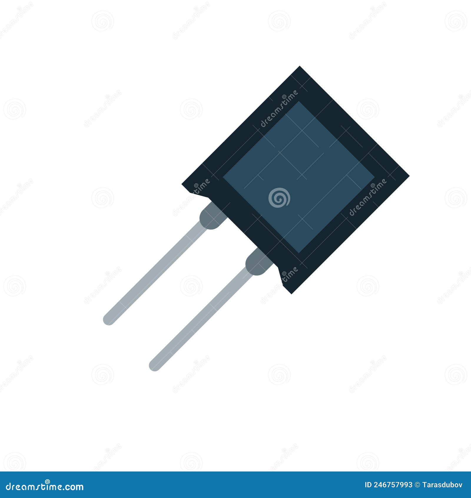 Resistor. Electrical Engineering and Electronics with Two Pins Stock ...