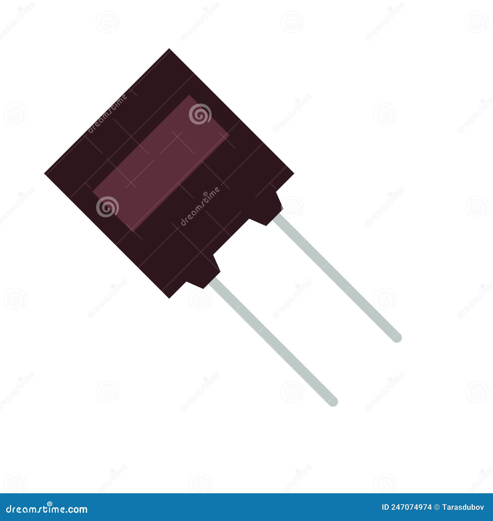 Resistor. Electrical Engineering and Electronics with Two Pins Stock ...