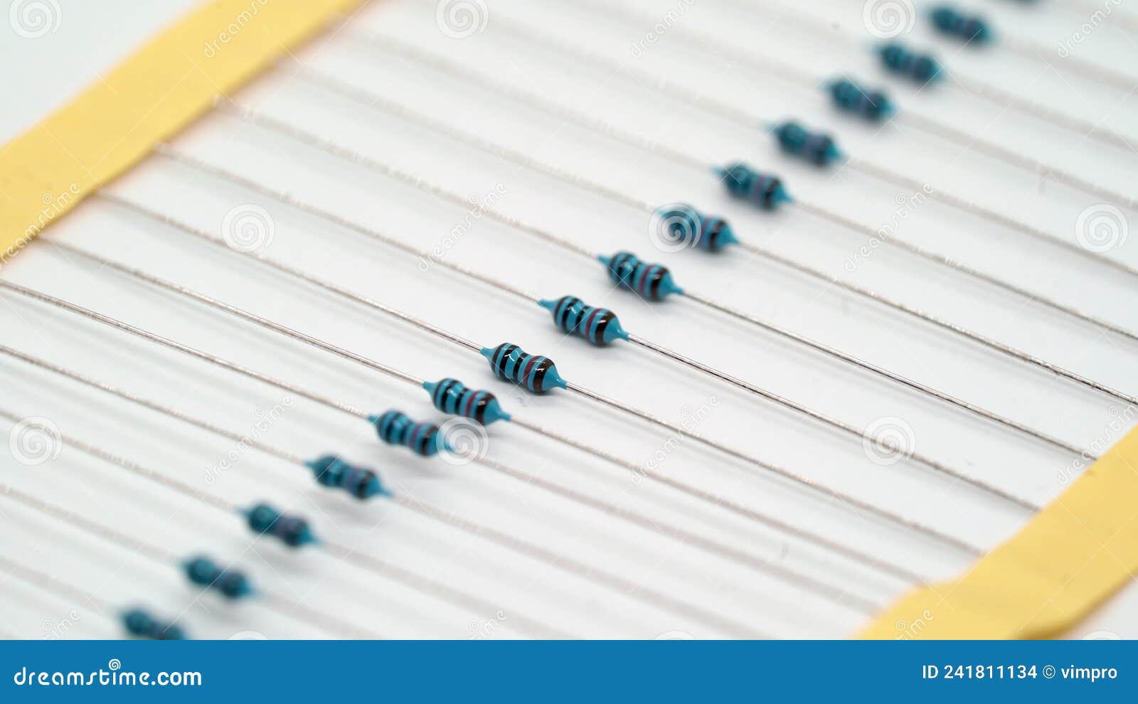 Resistor Electronic Components for DIY Engineering. Resistance Electric ...