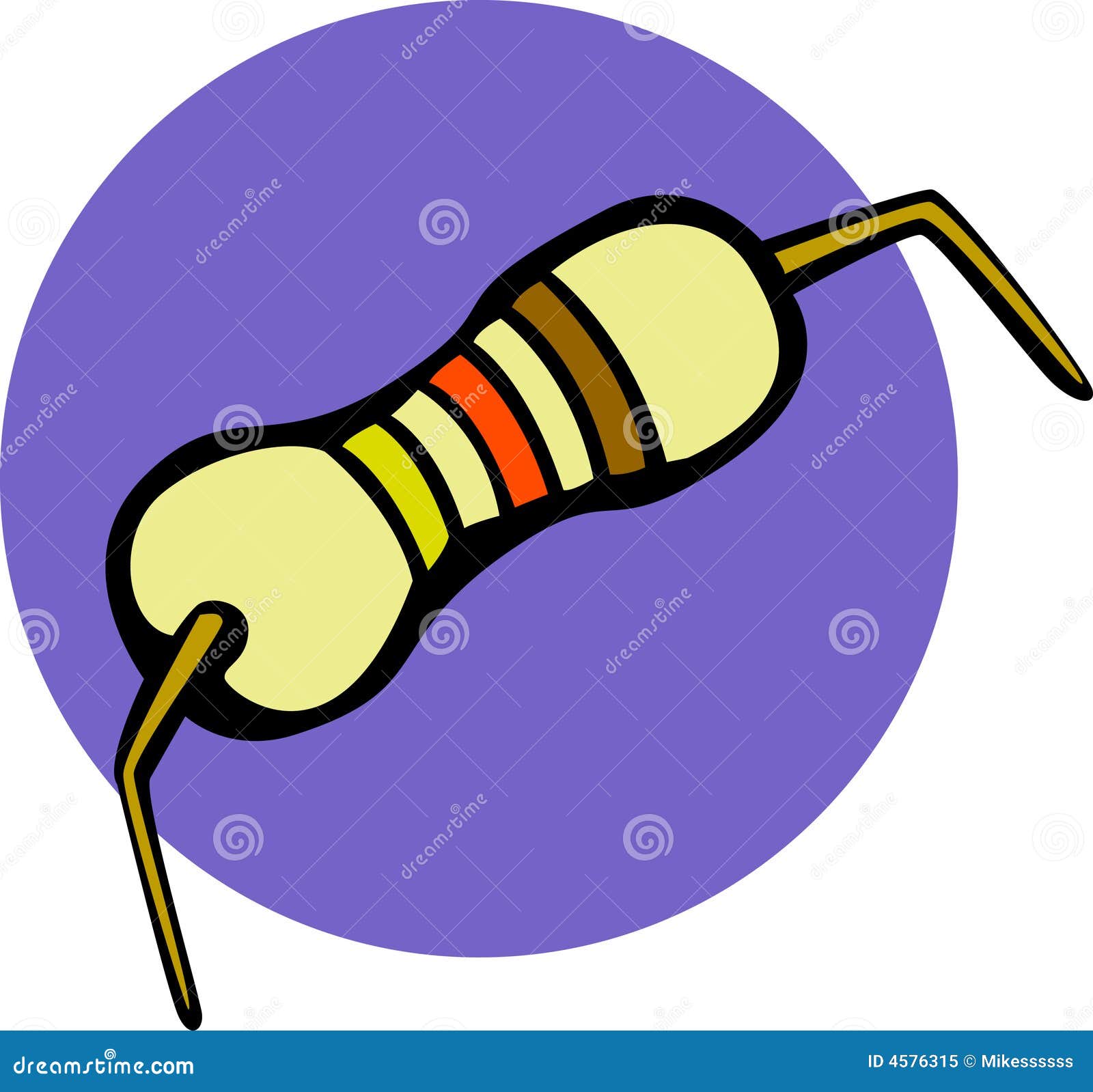 Resistor Electronics Component Vector Illustration Stock Vector ...