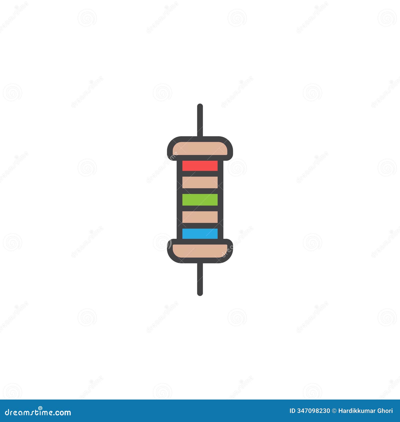 Resistor Icon Vector. Resistor Symbol, Resistor Sign Stock Photography ...