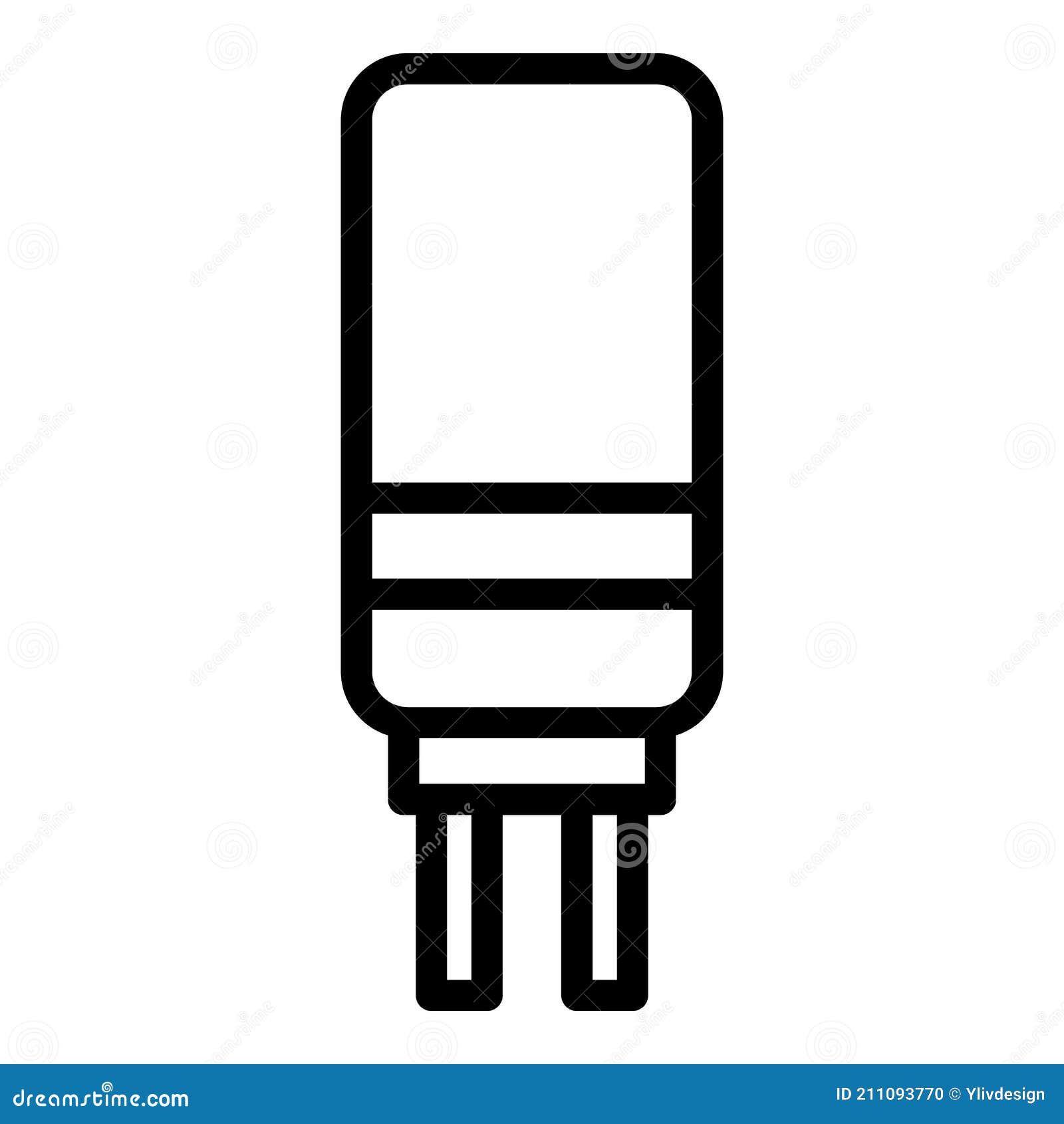 Resistor Icon, Outline Style Stock Vector - Illustration of board ...