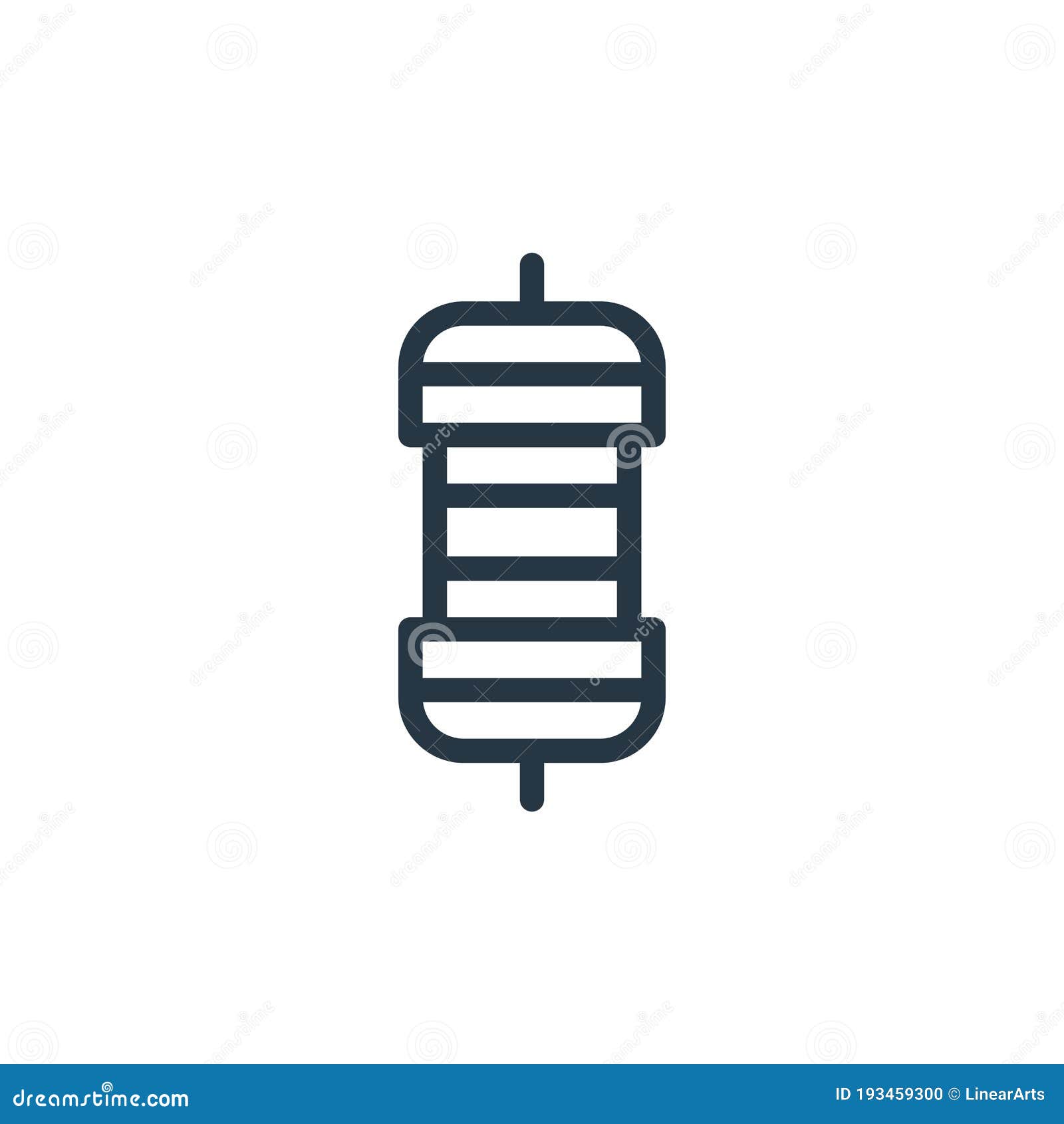 Resistor Icon Vector. Resistor Symbol, Resistor Sign Stock Photography ...