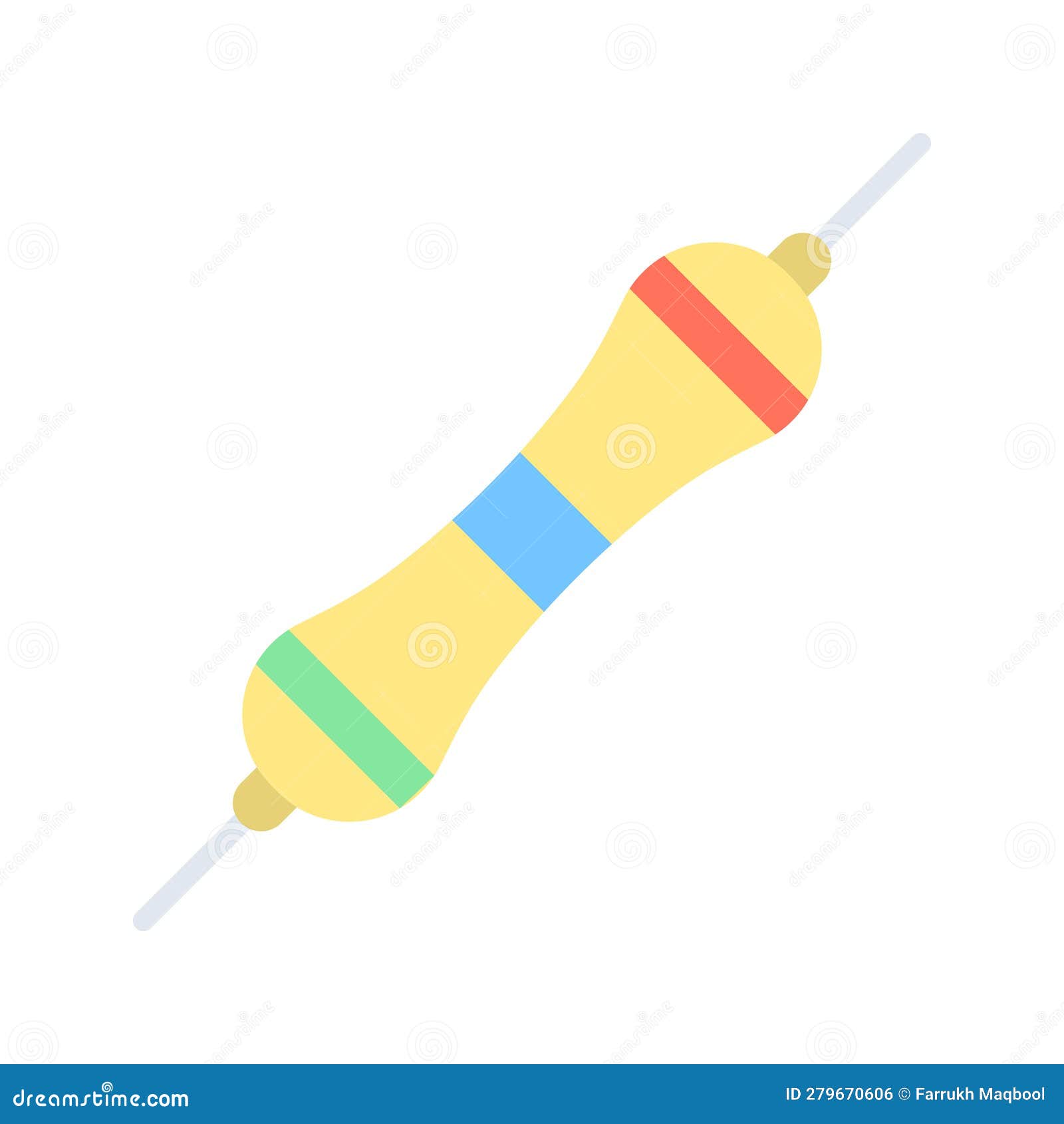 Resistor Icon Vector Image. Stock Vector - Illustration of energy ...