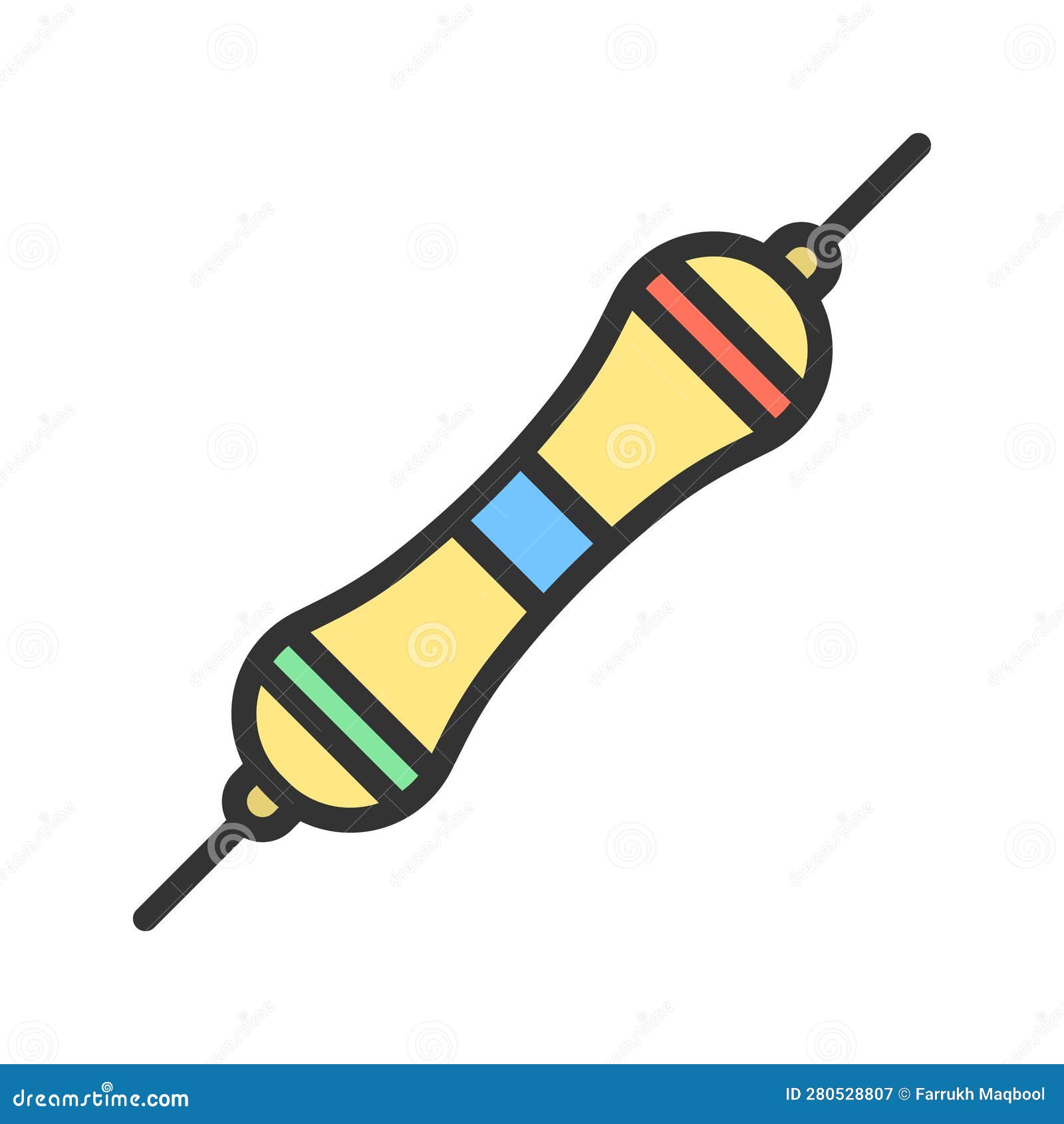 Resistor Icon Vector Image. Stock Vector - Illustration of concept ...