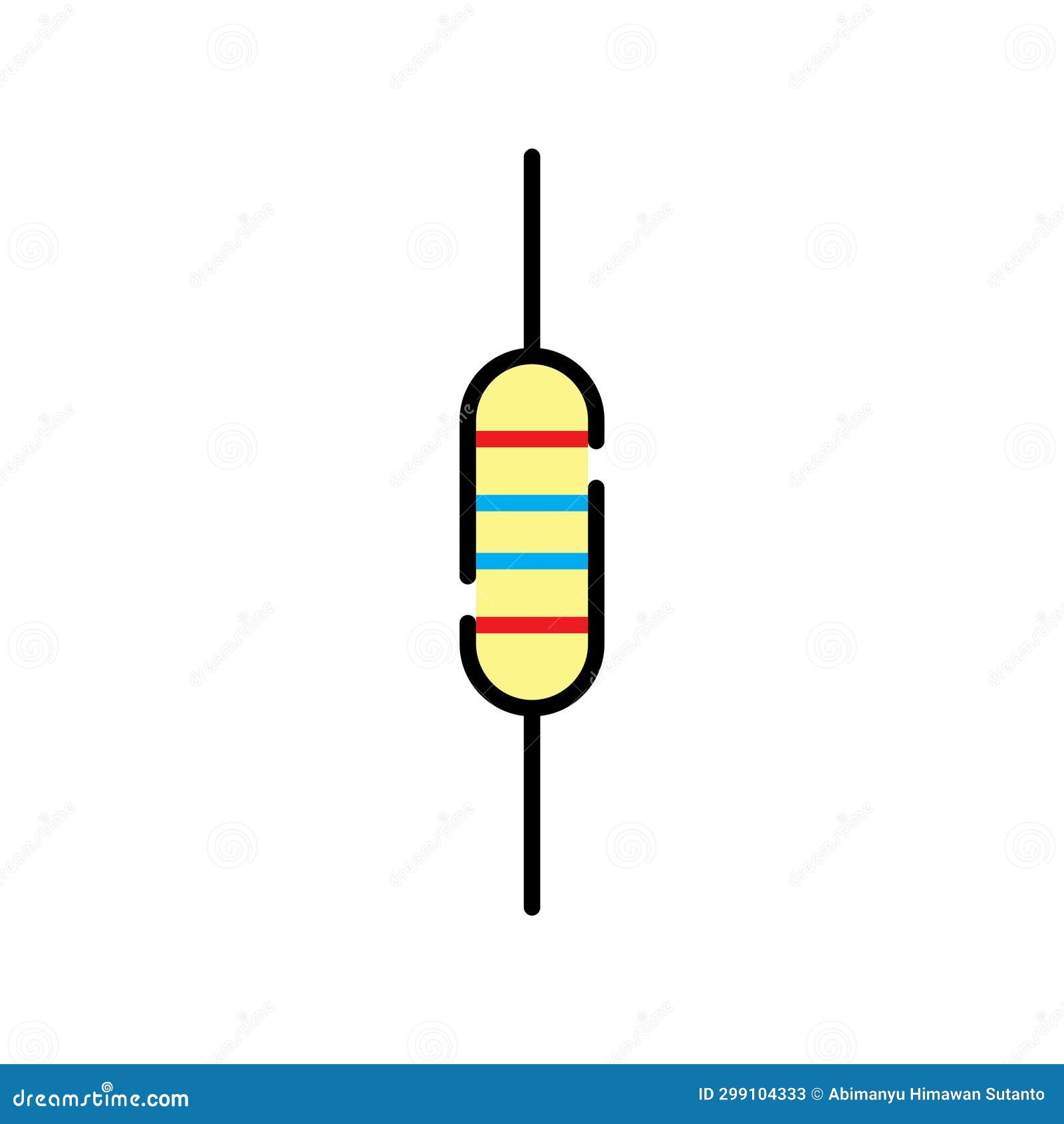 Resistor Icon Color Outline Vector 230567909
