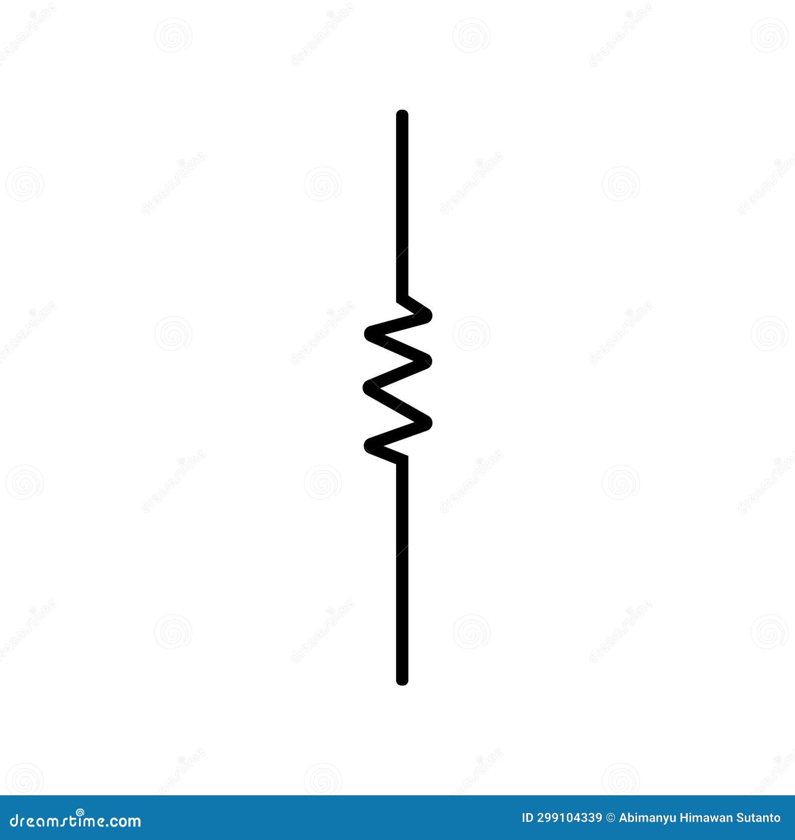 Resistor icon vector stock illustration. Illustration of line - 299104339
