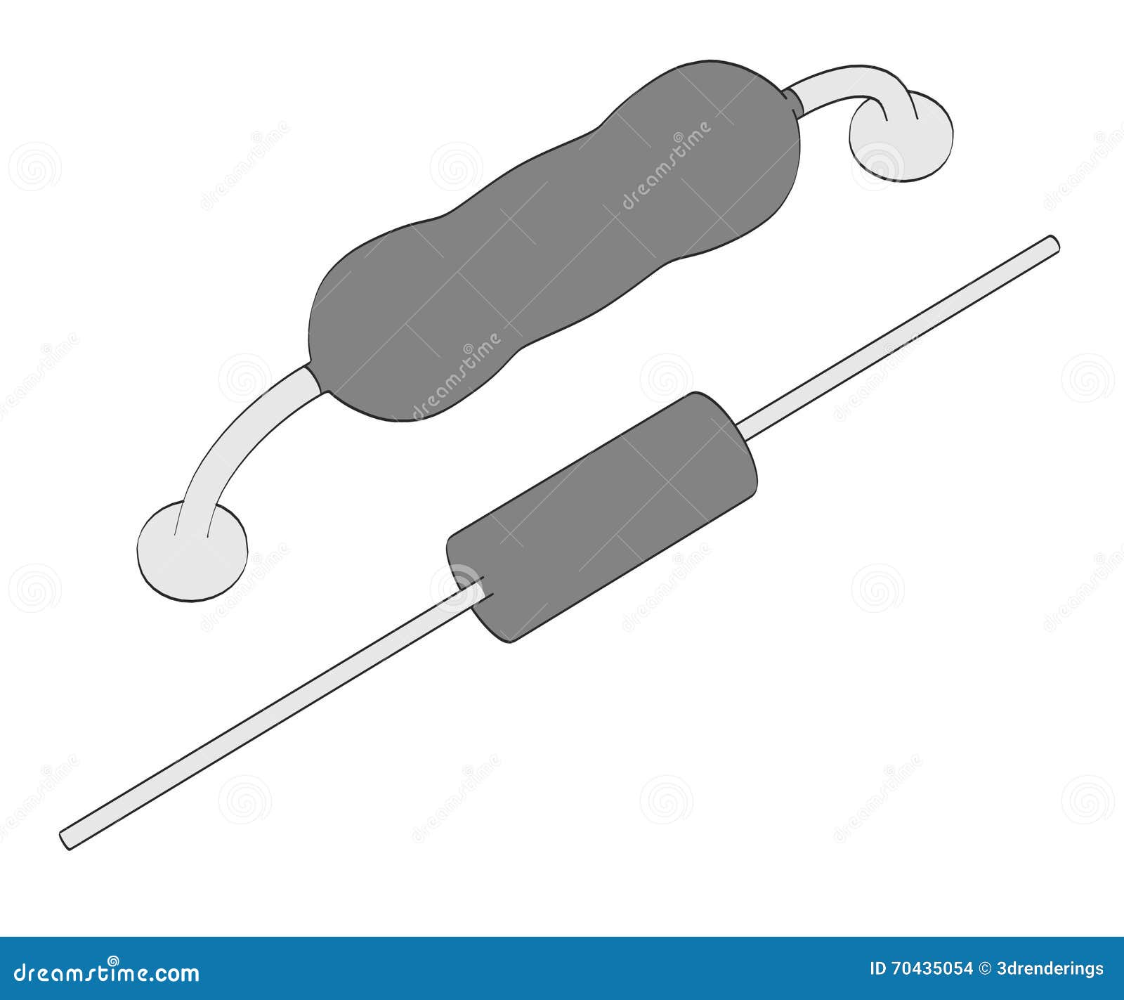 Resistor parts stock illustration. Illustration of mother - 70435054