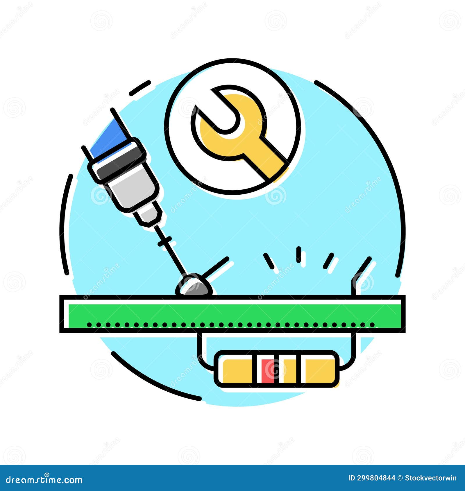 Resistor Replacement Electronics Color Icon Vector Illustration Stock ...