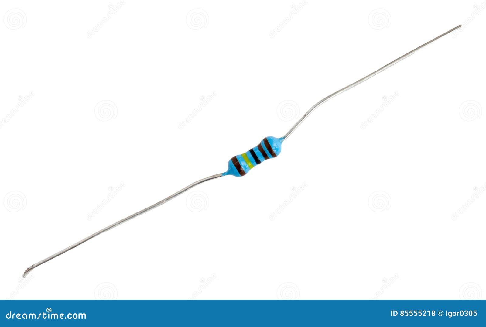 Resistor on the white stock photo. Image of computer - 85555218