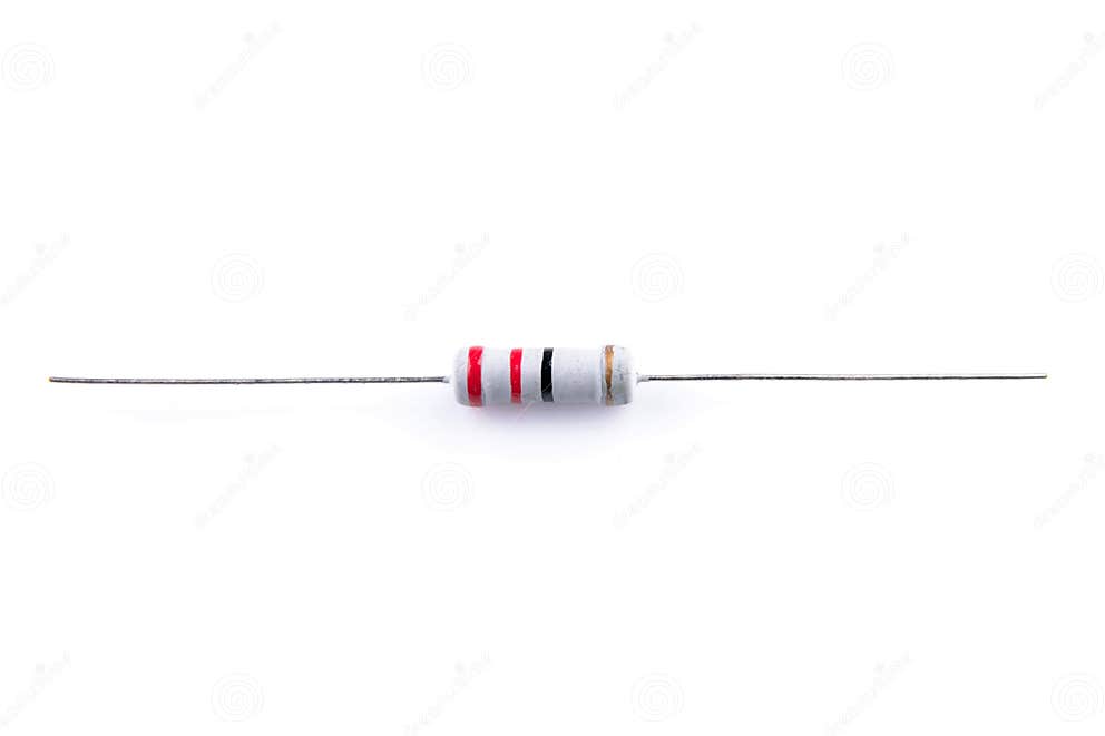 Resistor on White Background Stock Image - Image of circuit, electronic ...