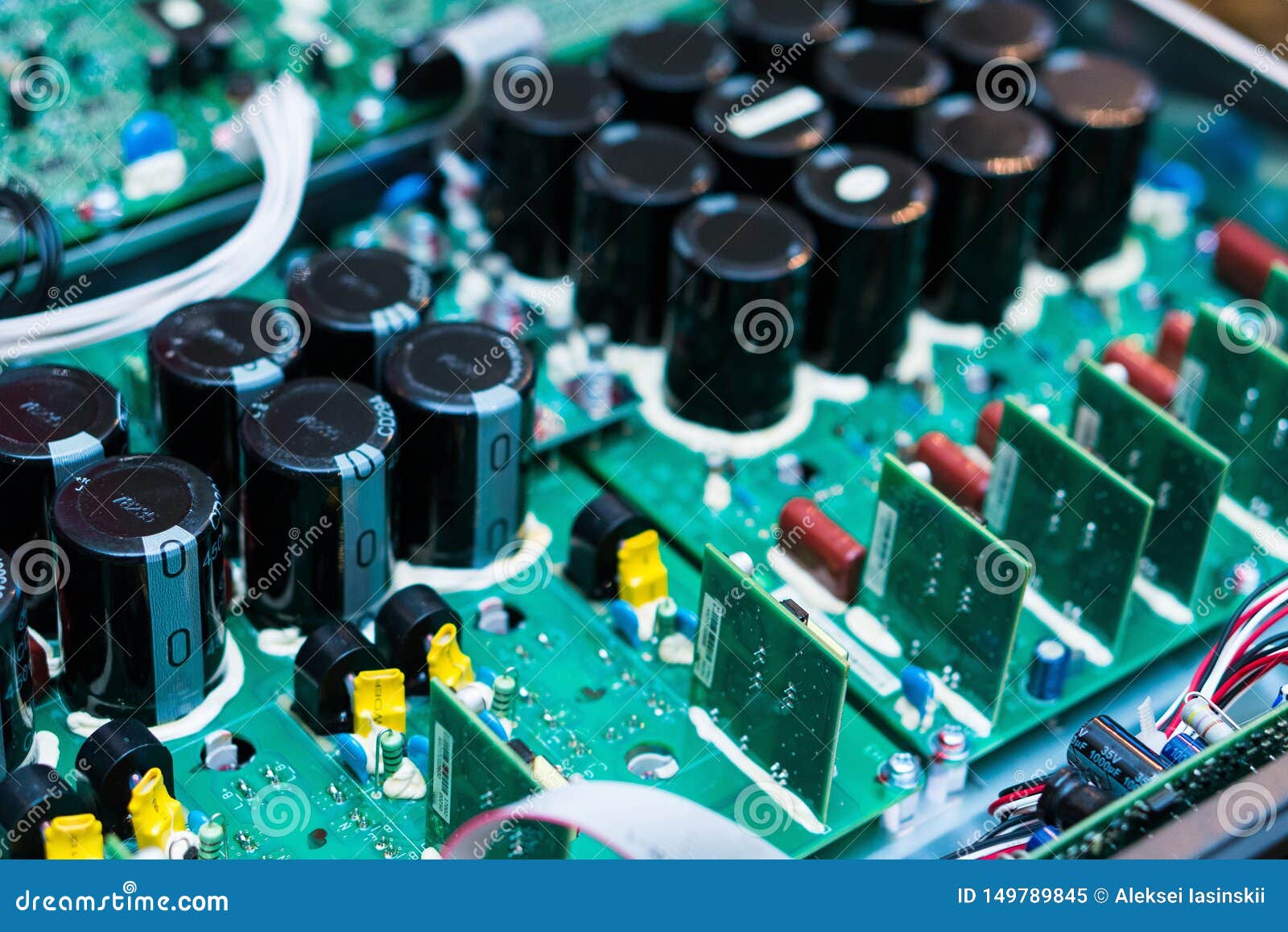 Resistors, Capacitors and Other Electronic Components of Micro Chip ...