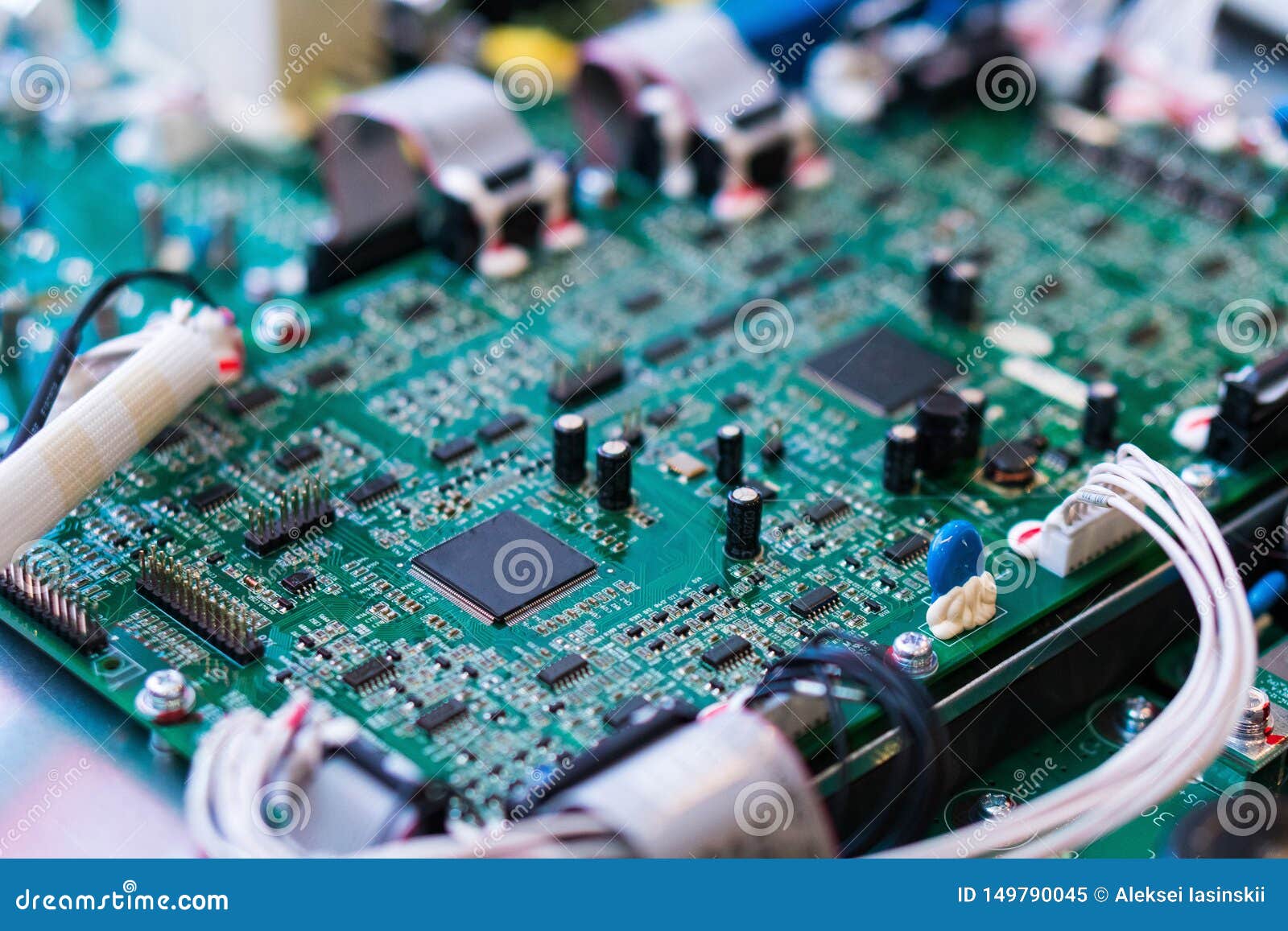 Resistors, Capacitors and Other Electronic Components of Micro Chip ...