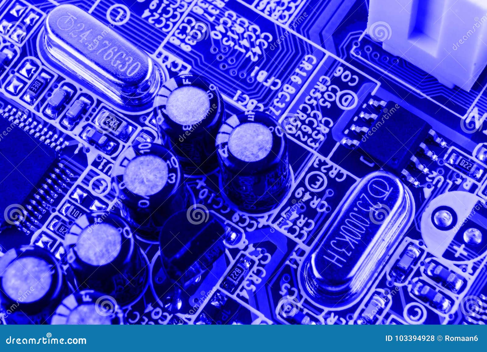 Resistors, Capacitors and Other Electronic Components of Micro Chip ...