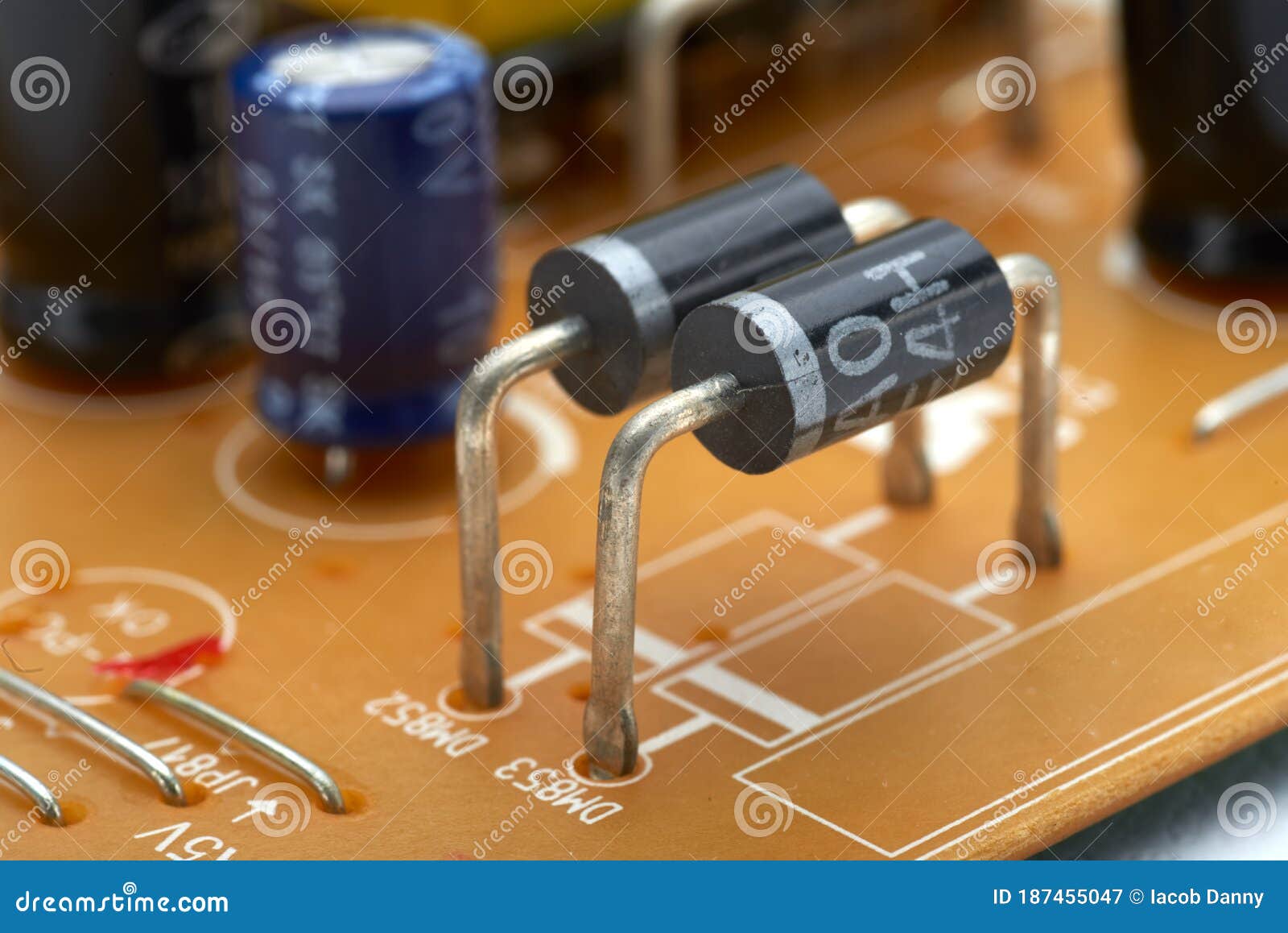 Resistors, Capacitors and Other Electronic Components of Micro Chip ...