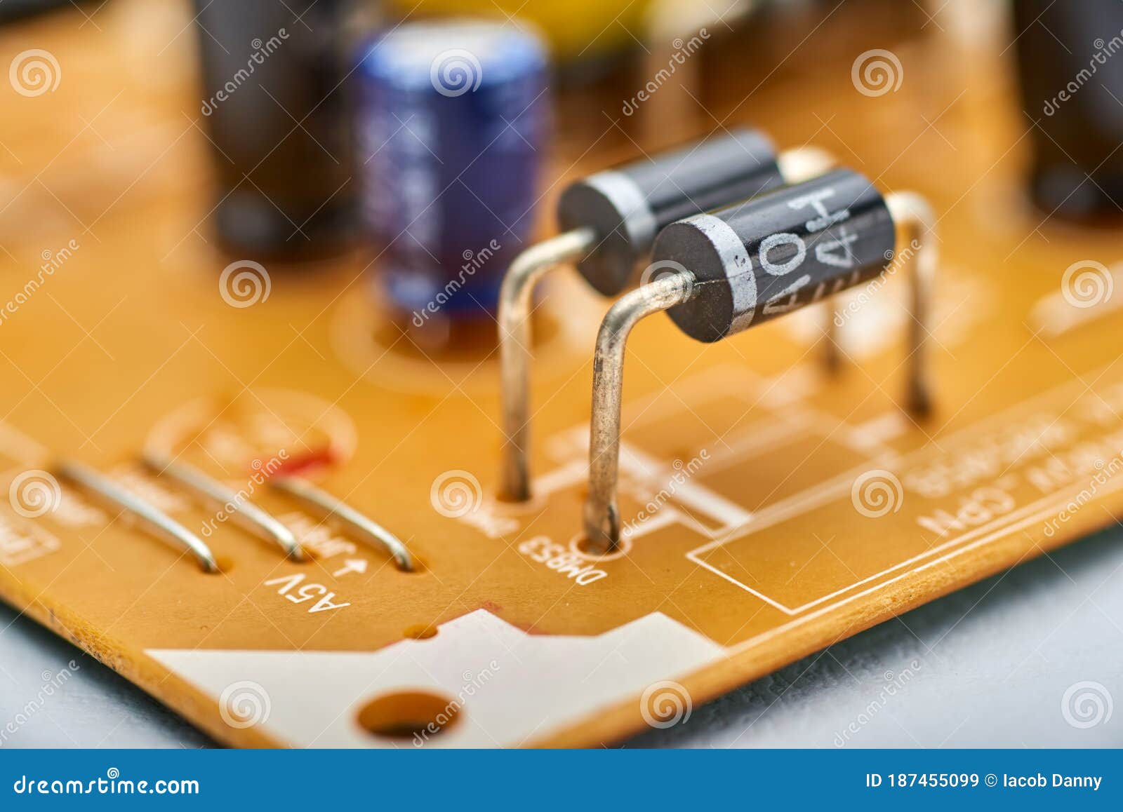 Resistors, Capacitors and Other Electronic Components of Micro Chip ...