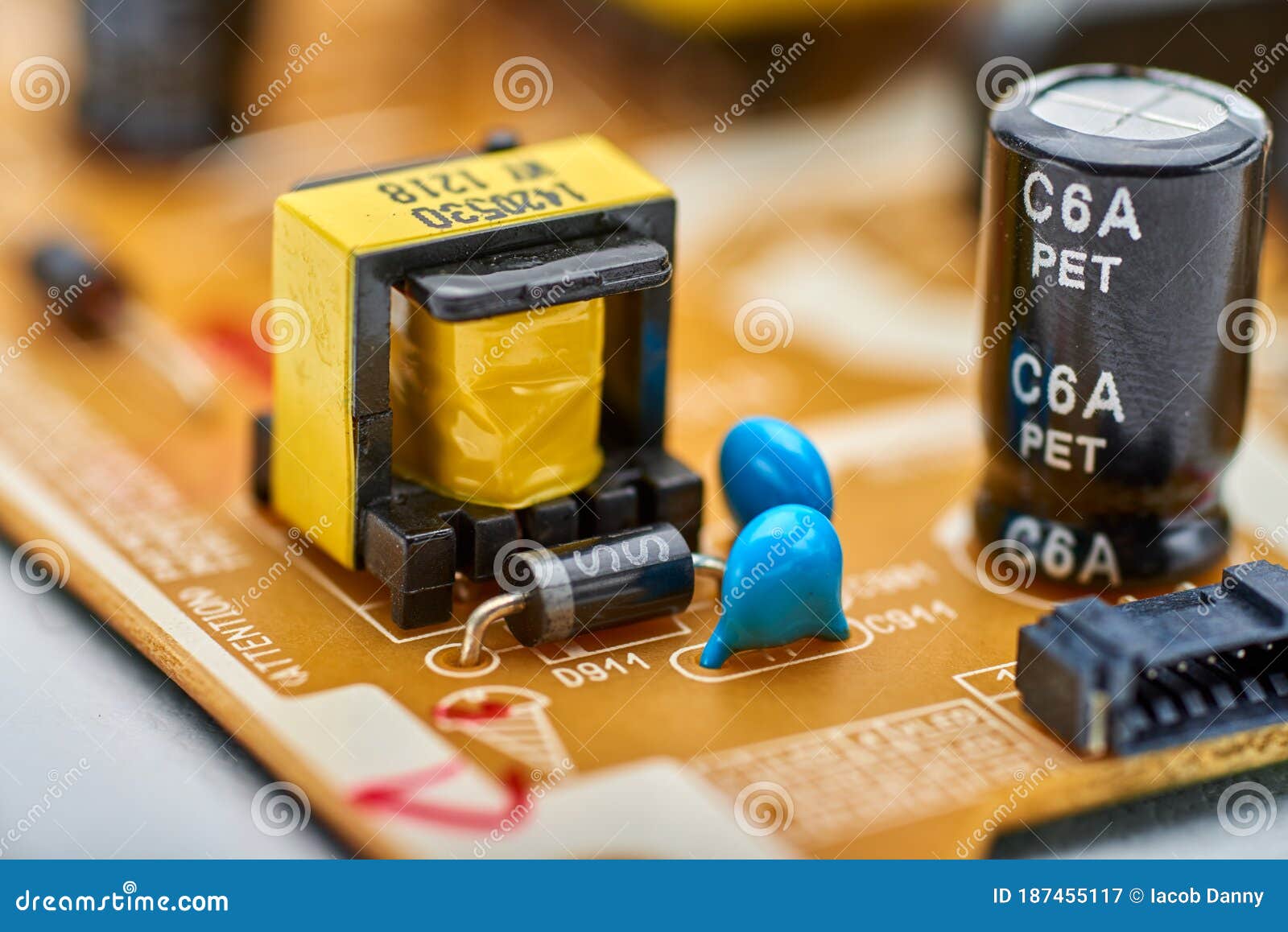 Resistors, Capacitors and Other Electronic Components of Micro Chip ...