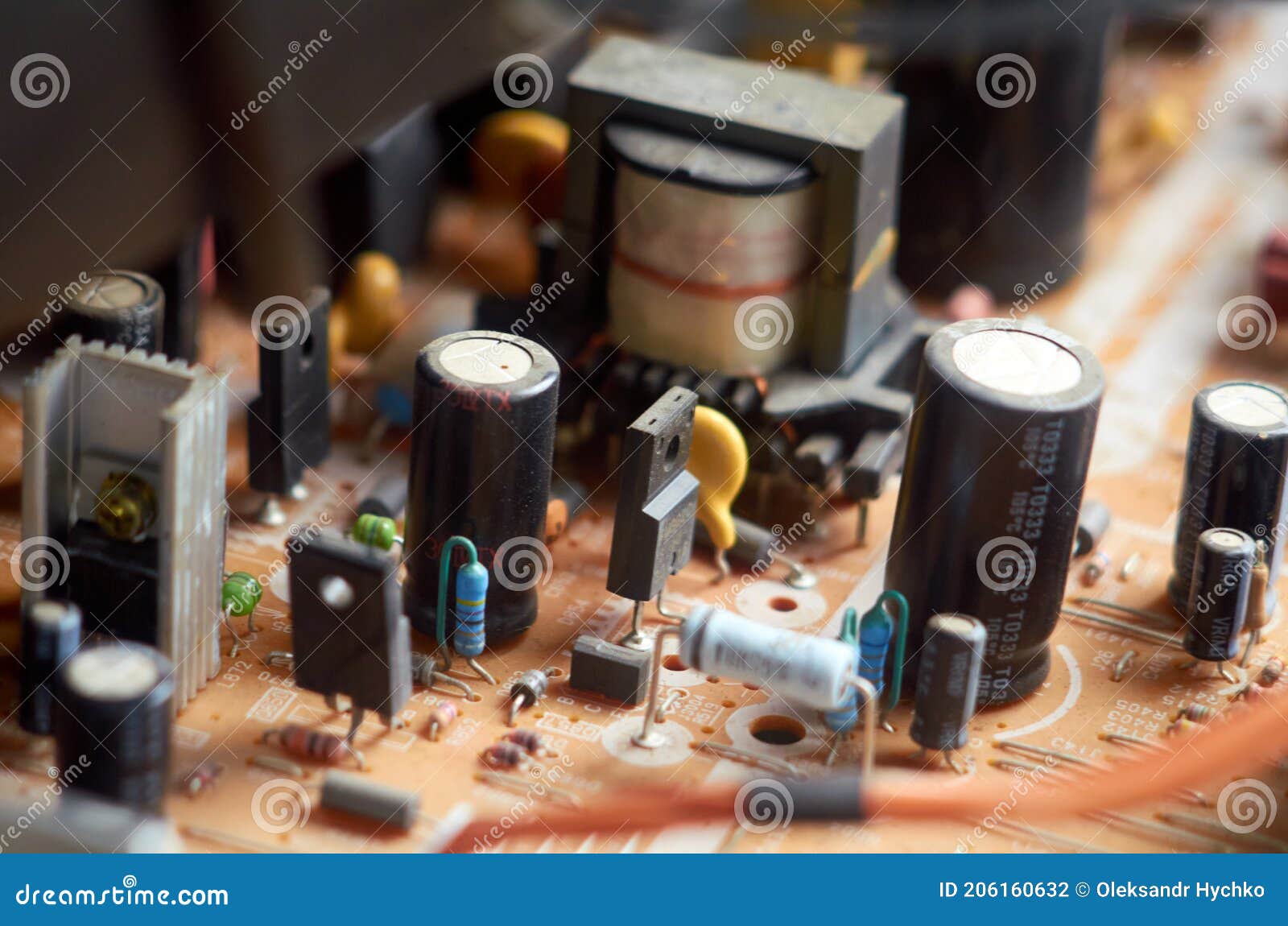 Resistors, Capacitors and Other Electronic Components of Micro Chip ...