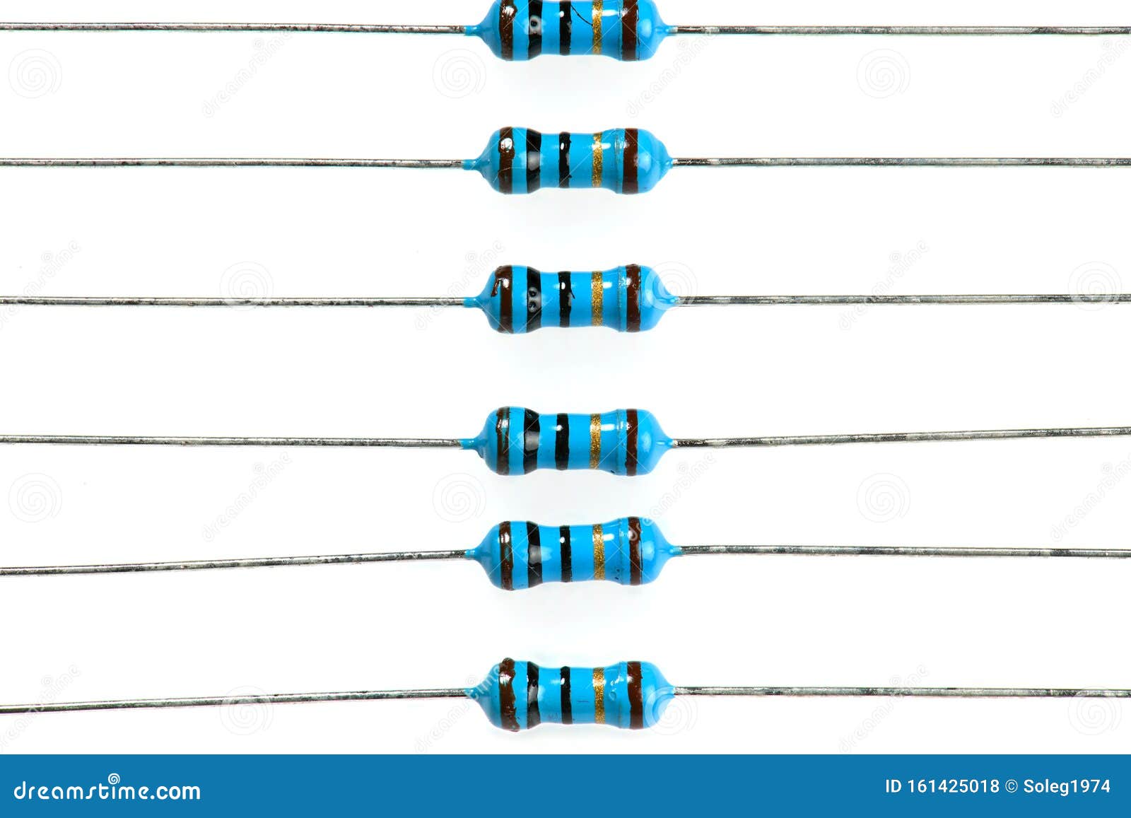 Resistors Closeup on White - Concept of Learning, Training and ...