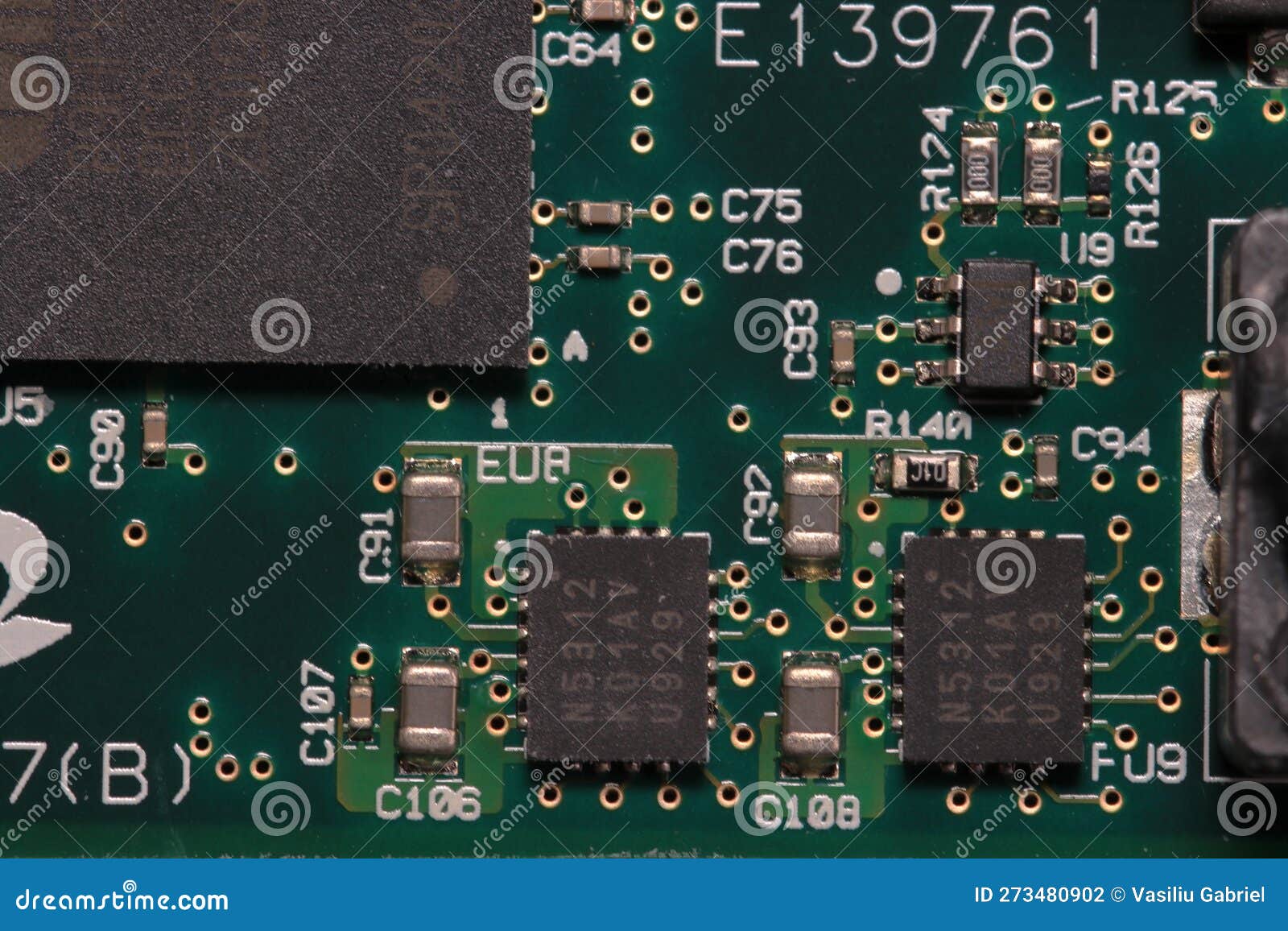 Resistors and Integrated Circuits on the Board Stock Photo - Image of engineering, retro: 273480902