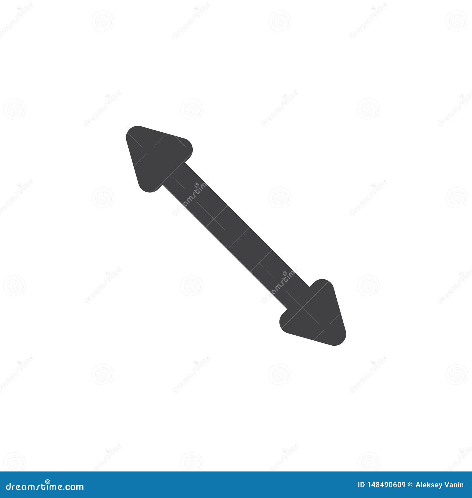 Resize arrow vector icon stock vector. Illustration of direction ...