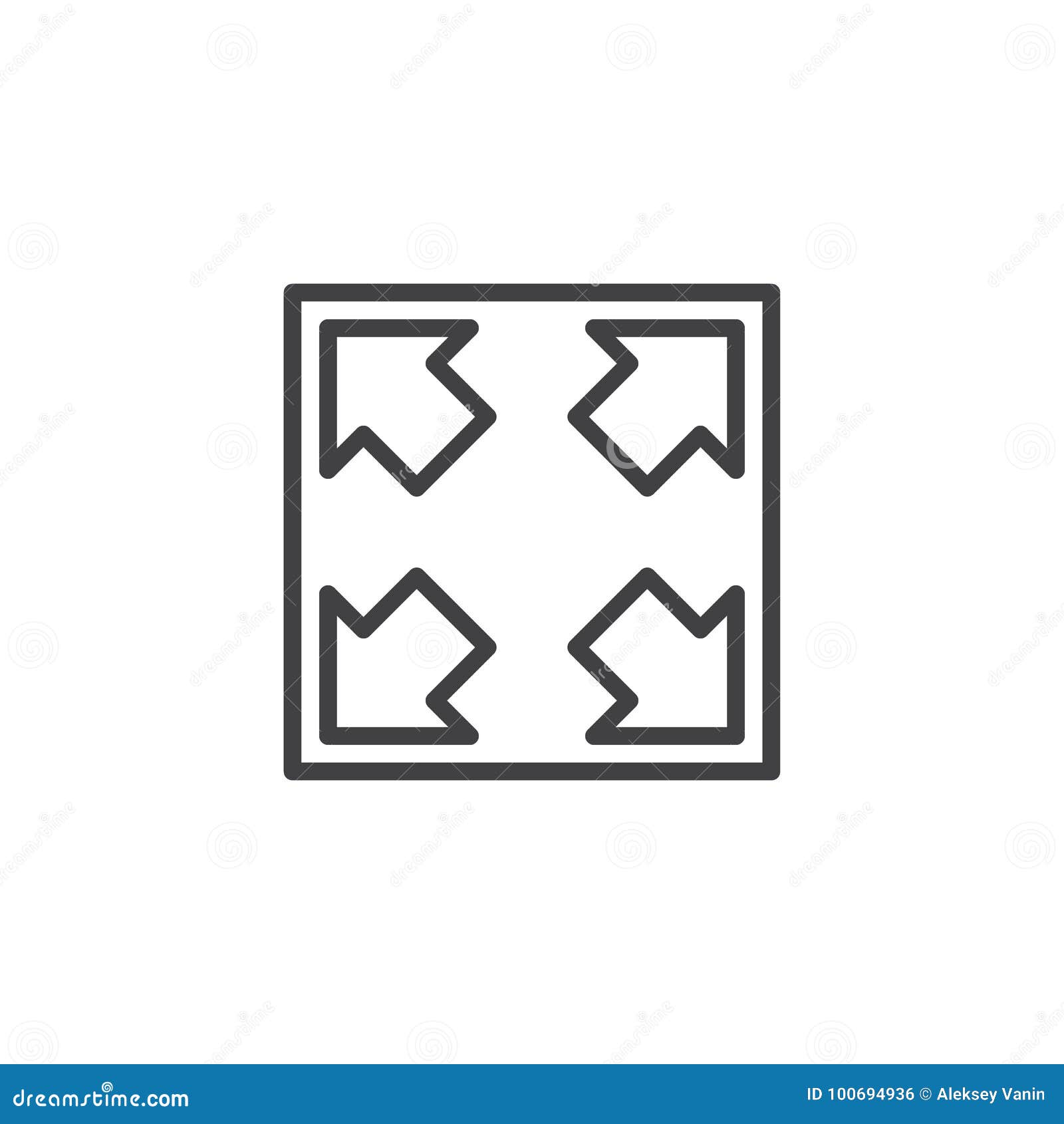 Resize button line icon stock vector. Illustration of stretch - 100694936 Resize button line icon stock vector. Illustration of stretch - 100694936