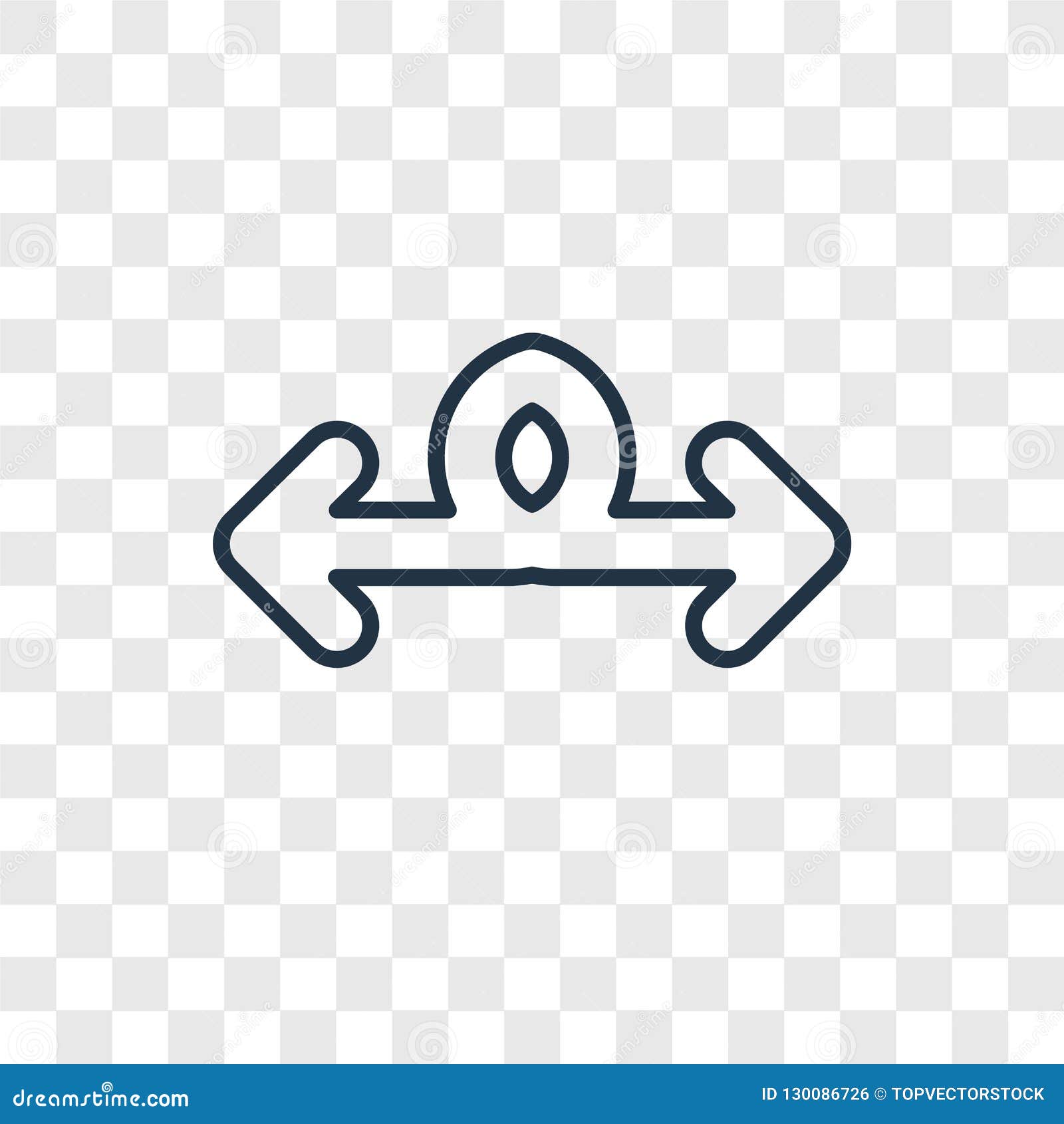 Resize Concept Vector Linear Icon Isolated on Transparent Background ...