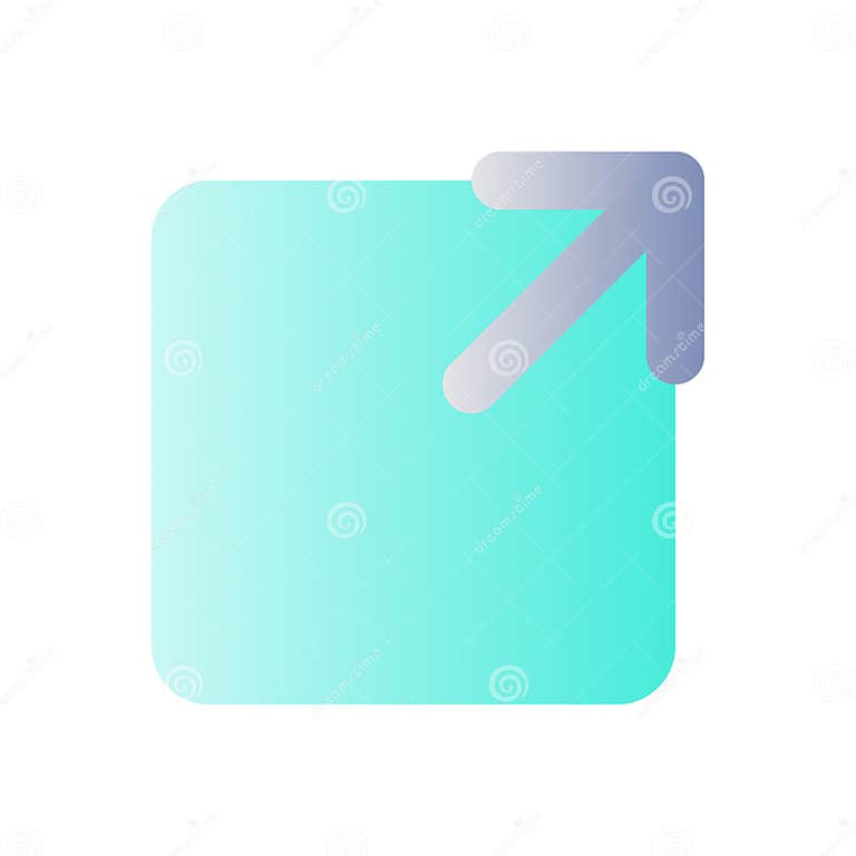 Resize Flat Gradient Color Ui Icon Stock Vector - Illustration of interface, change: 251935061