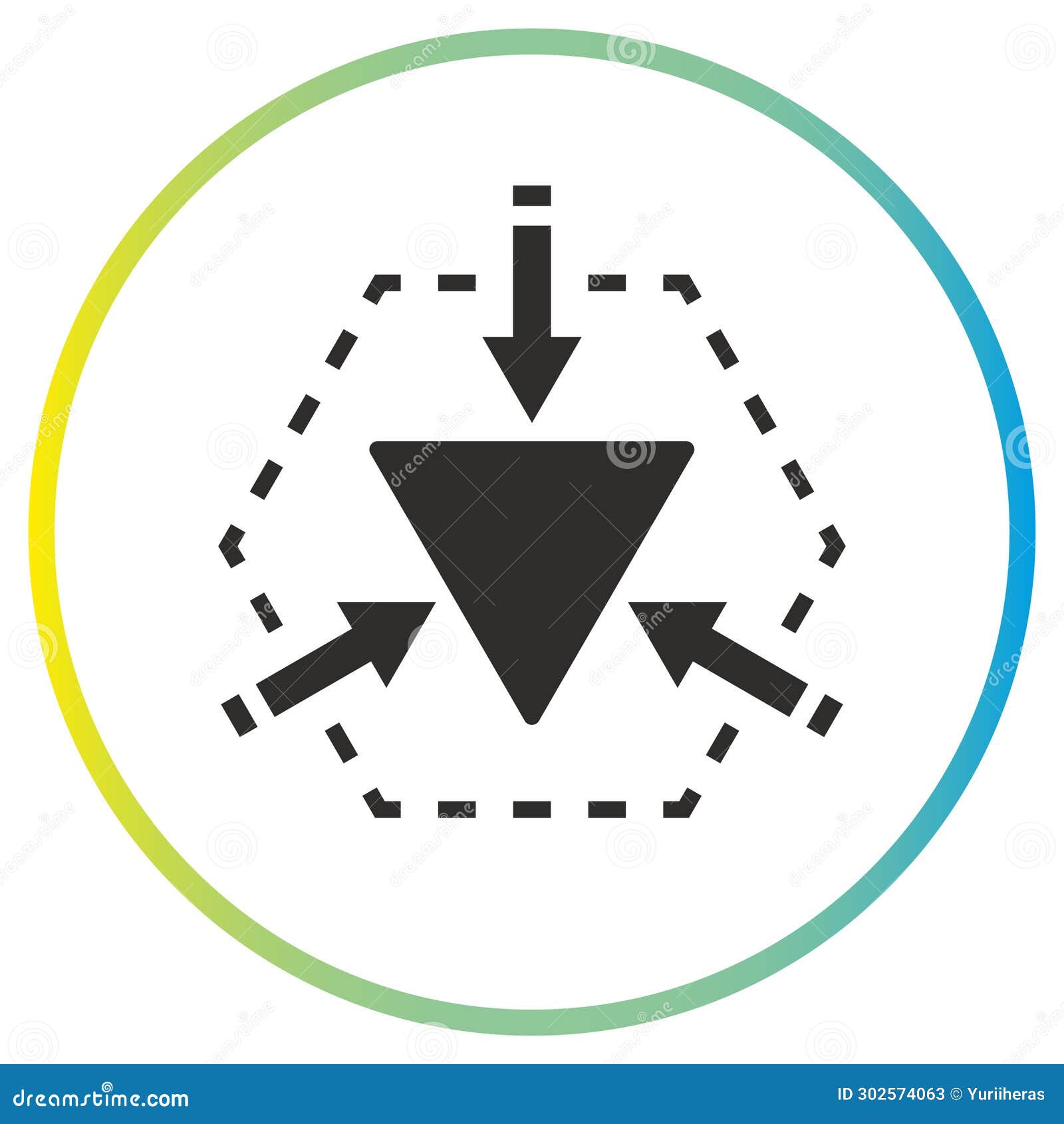 Resize or Minimize Icon, Compact Size Stock Vector - Illustration of ...