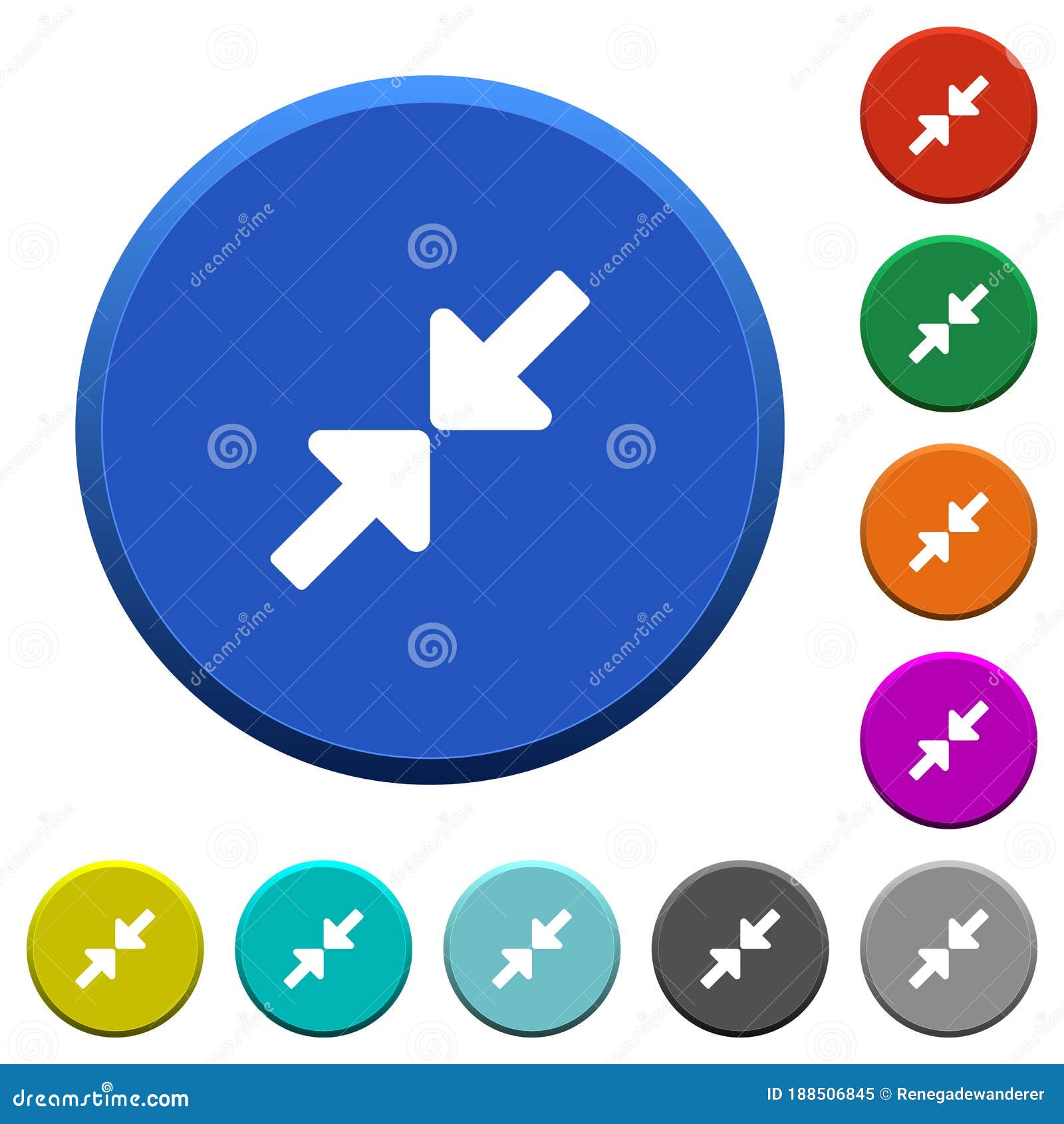 Resize Small Beveled Buttons Stock Vector - Illustration of green ...